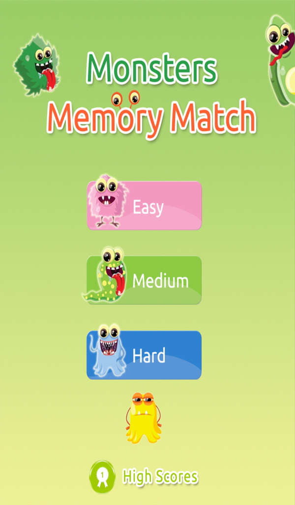 Monsters Memory Match - App on Amazon Appstore