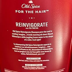 Amazon.com : Old Spice Tea Tree Shampoo for Men, Cooling Shampoo with ...