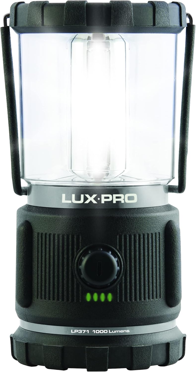 Amazon.com: LUXPRO 4D Rugged 1000 Lumen LED Lantern with 4 Broadbeam ...
