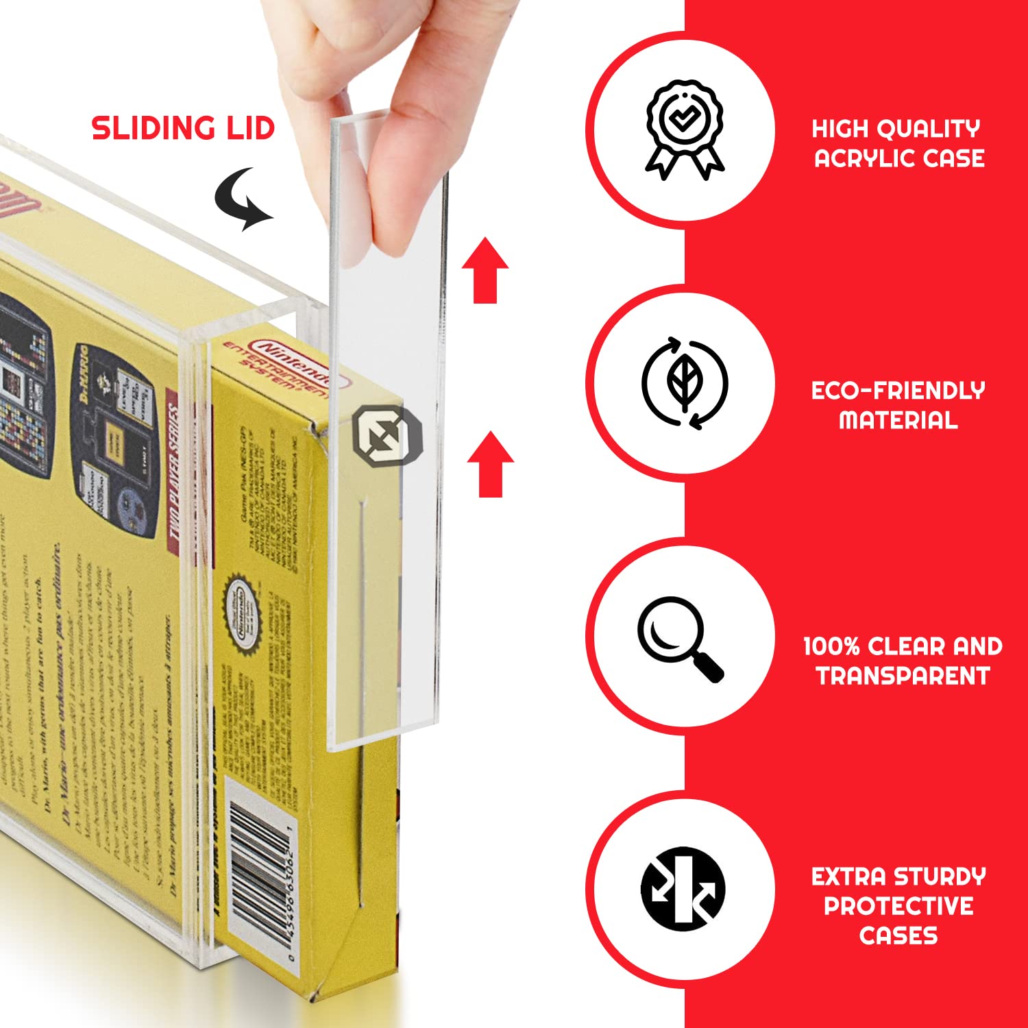 Snapklik.com : Acrylic Video Game Box Storage Case For Nintendo NES ...