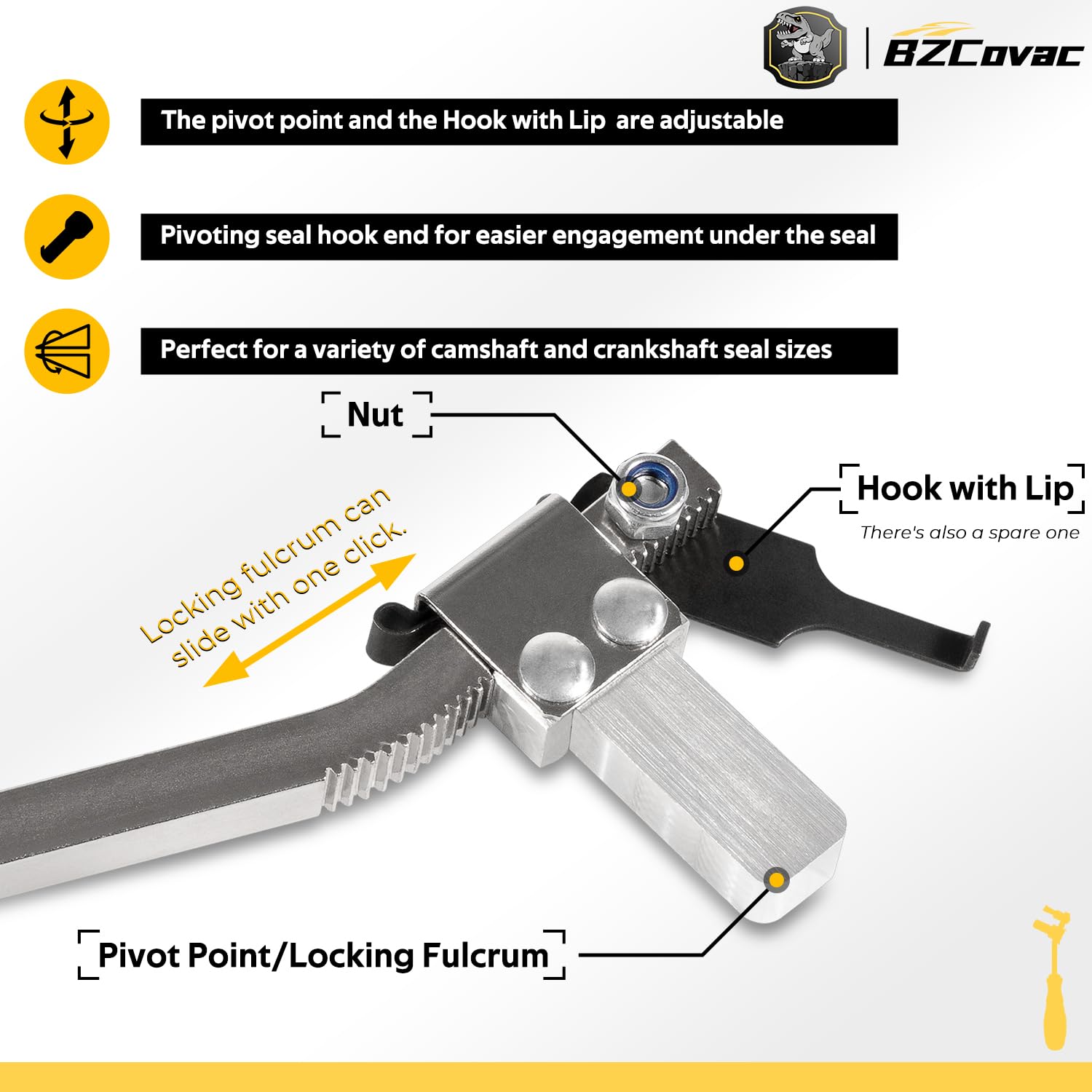 Snapklik.com : Shaft Type Seal Puller, Universal Seal Removal Tool For ...