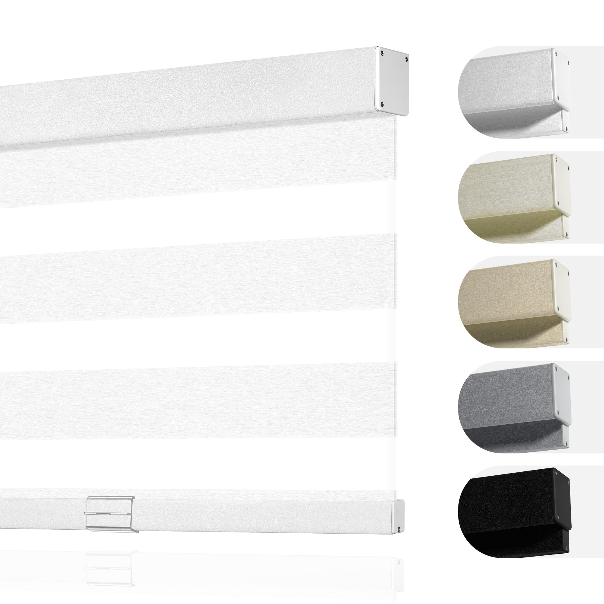 Amazon.com: Boolegon Zebra Blinds for Windows, Cordless Blinds for ...