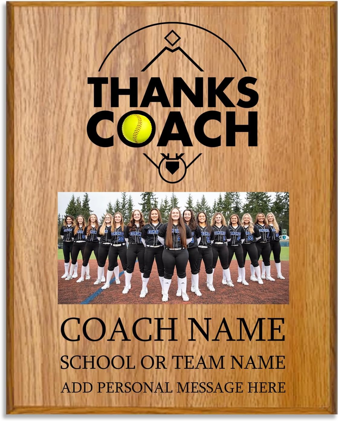 Amazon.com: Personalized Coach Plaque - Custom Award with Name, Team ...