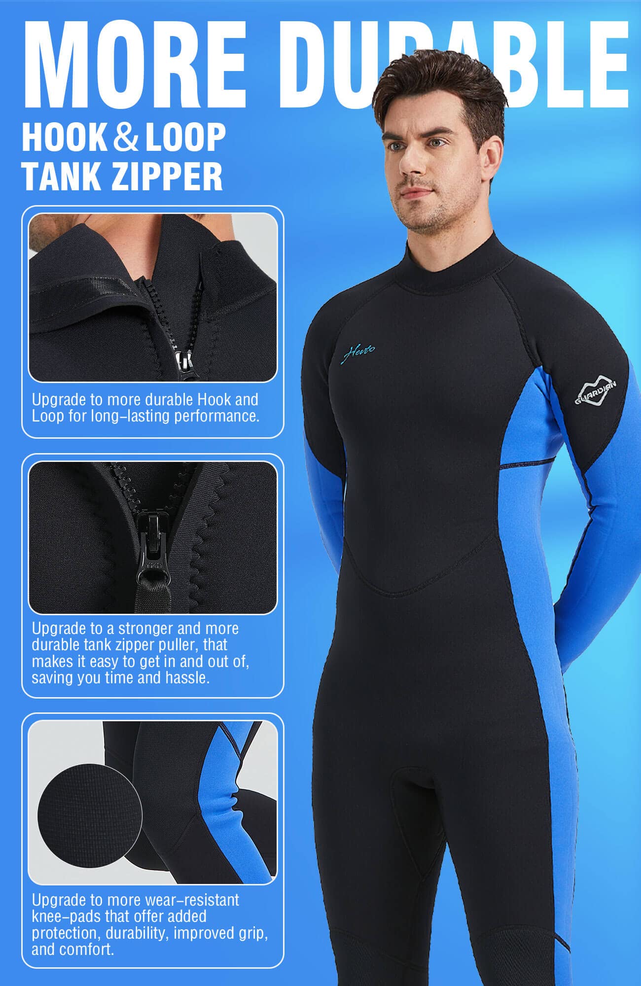 Snapklik.com : Hevto Wetsuits Men 3/2mm Neoprene Scuba Diving Surfing ...