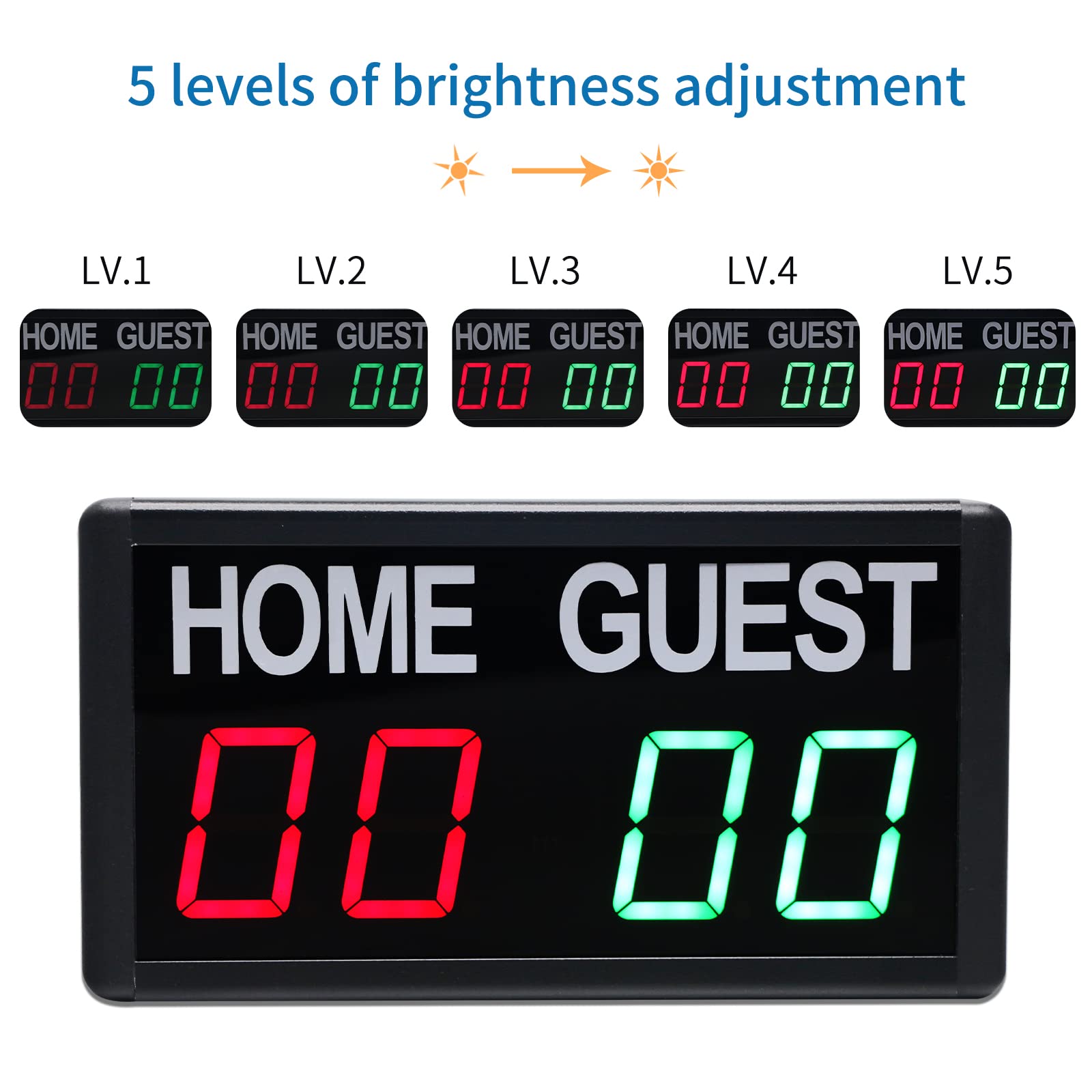GAN XIN Electronic Scoreboard,Digital Scoreboard with Remote,Portable ...