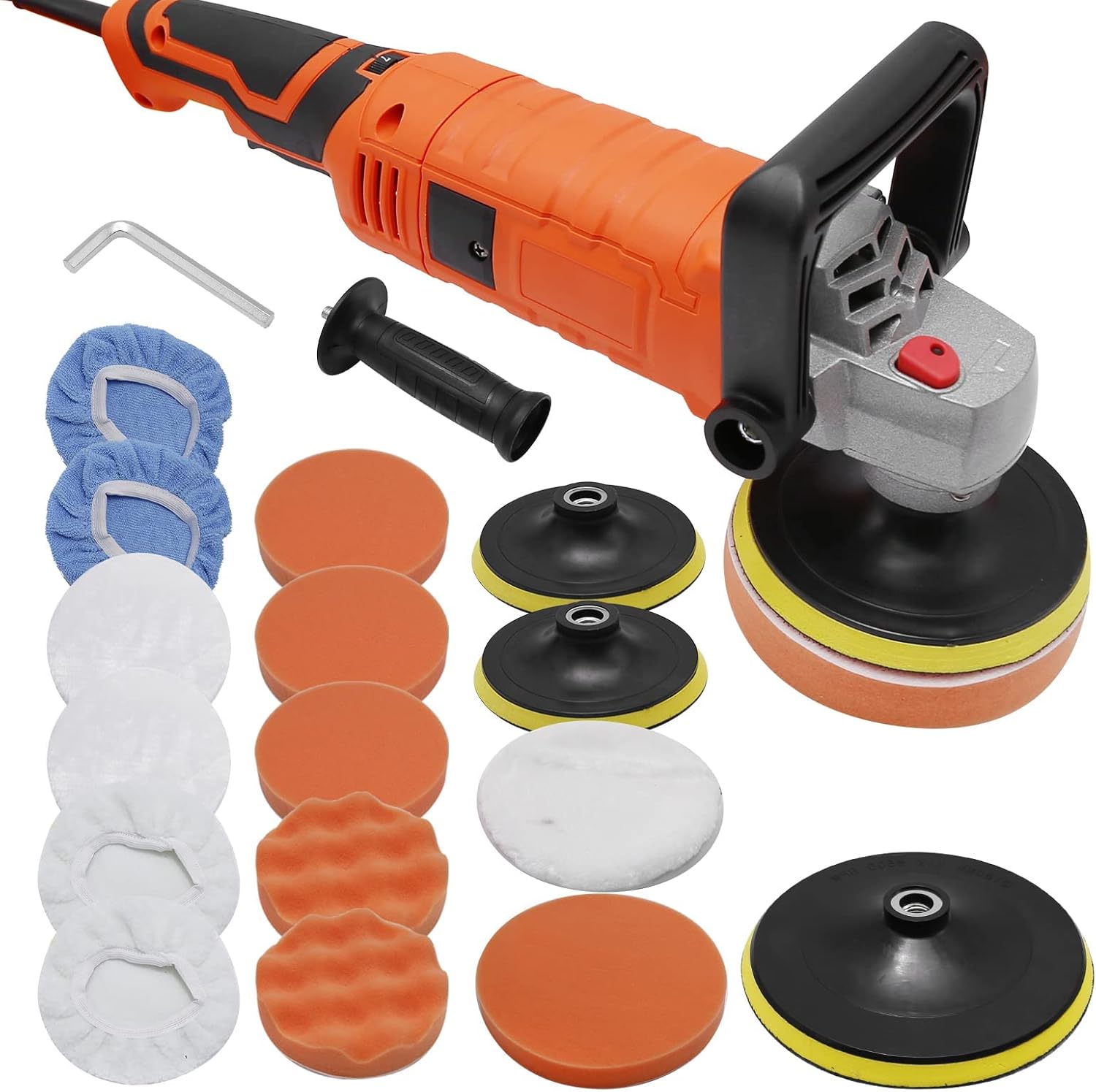 Amazon.com: Anxingo 5" 7" 1200W Polisher Buffer Sander Wax Polishing ...