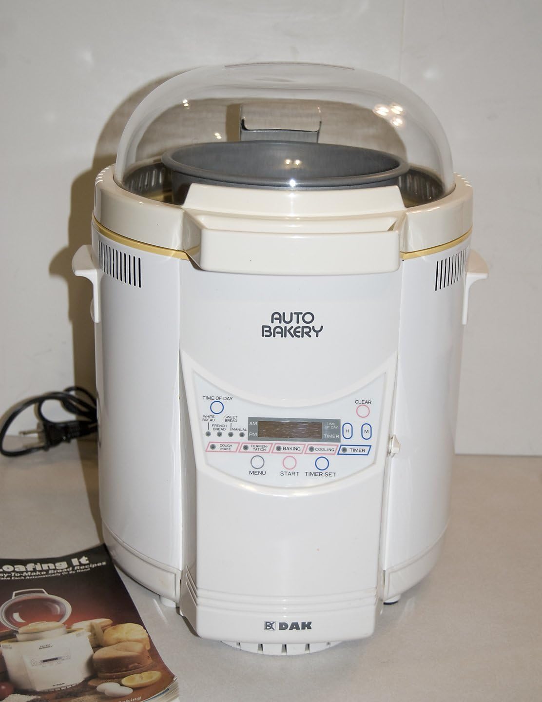 Amazon.com: DAK FAB-100-3 Auto Bakery Glass Dome Bread Machine: Home ...