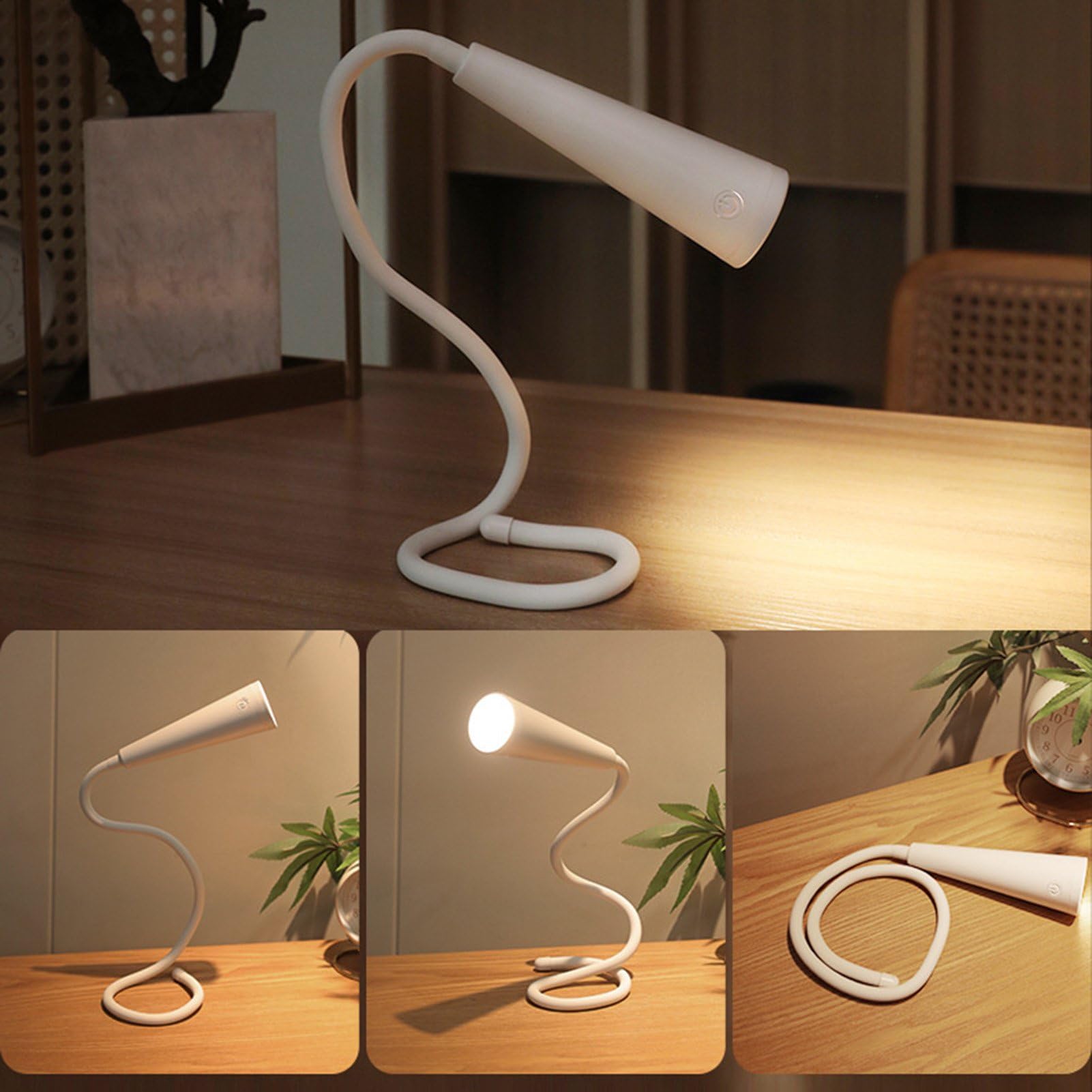 Buy Dravina Study Lamp Rechargeable Book Reading Light - 3 Color ...