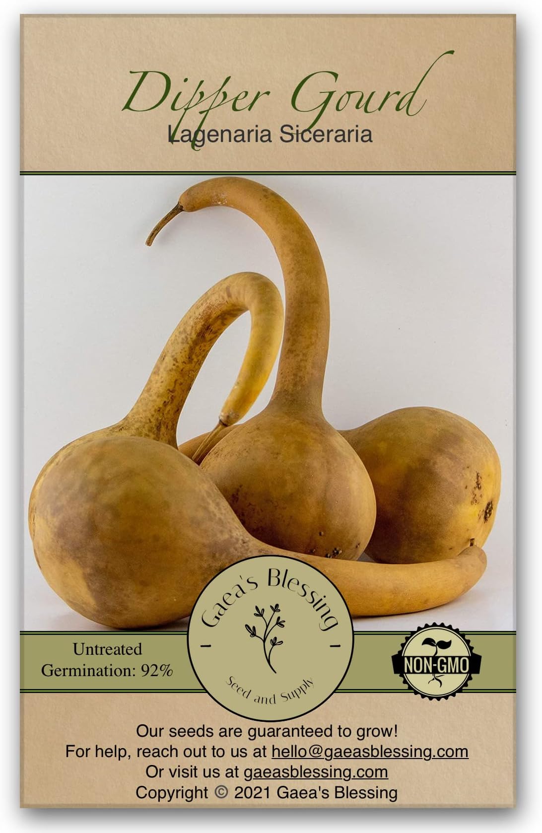 Amazon.com : Extra Long Handle Dipper Gourd Seeds! 10 Seeds! Comb. S/H ...