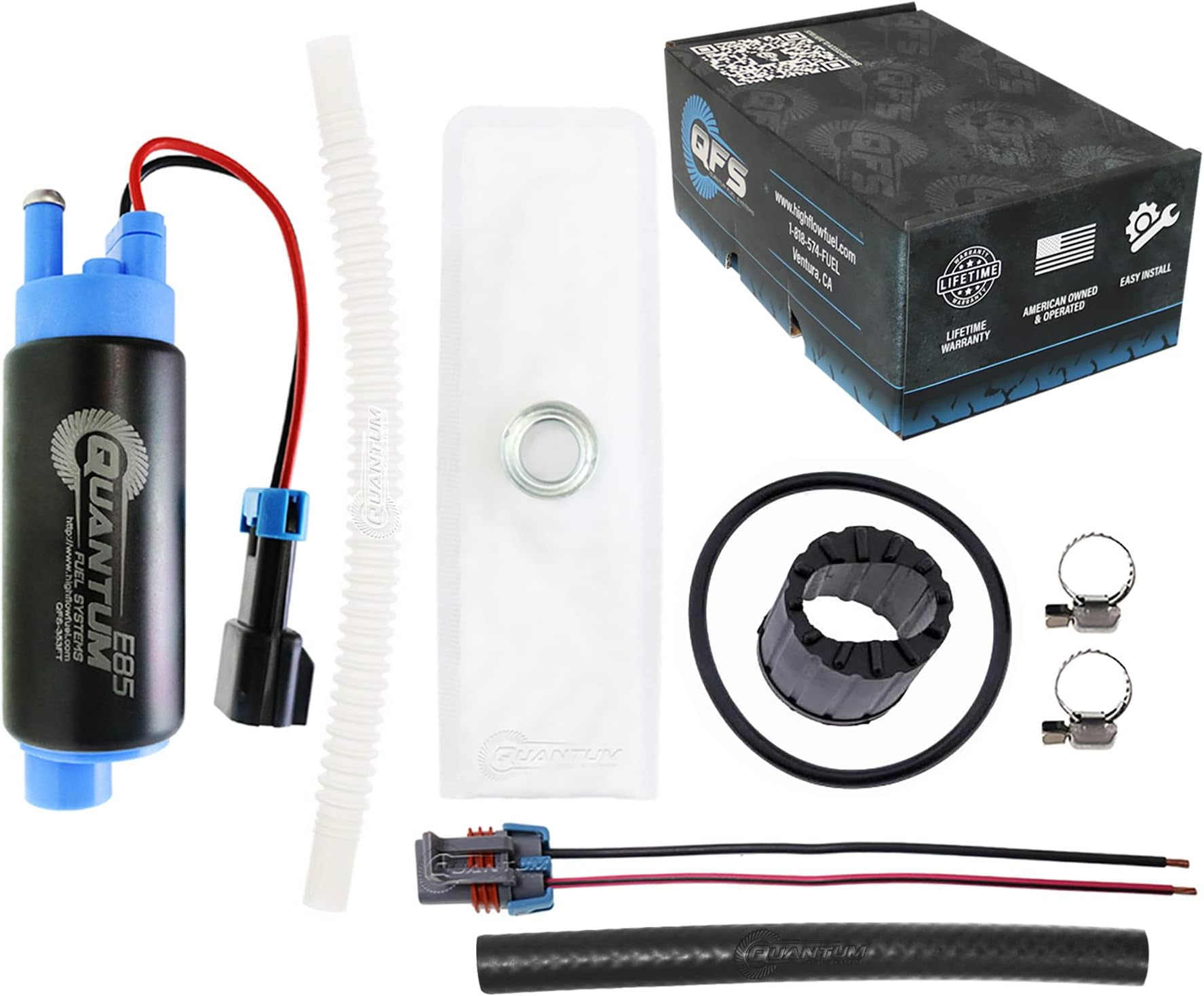 Amazon.com: Quantum 340LPH E85/Flex In-Tank EFI Performance Fuel Pump ...