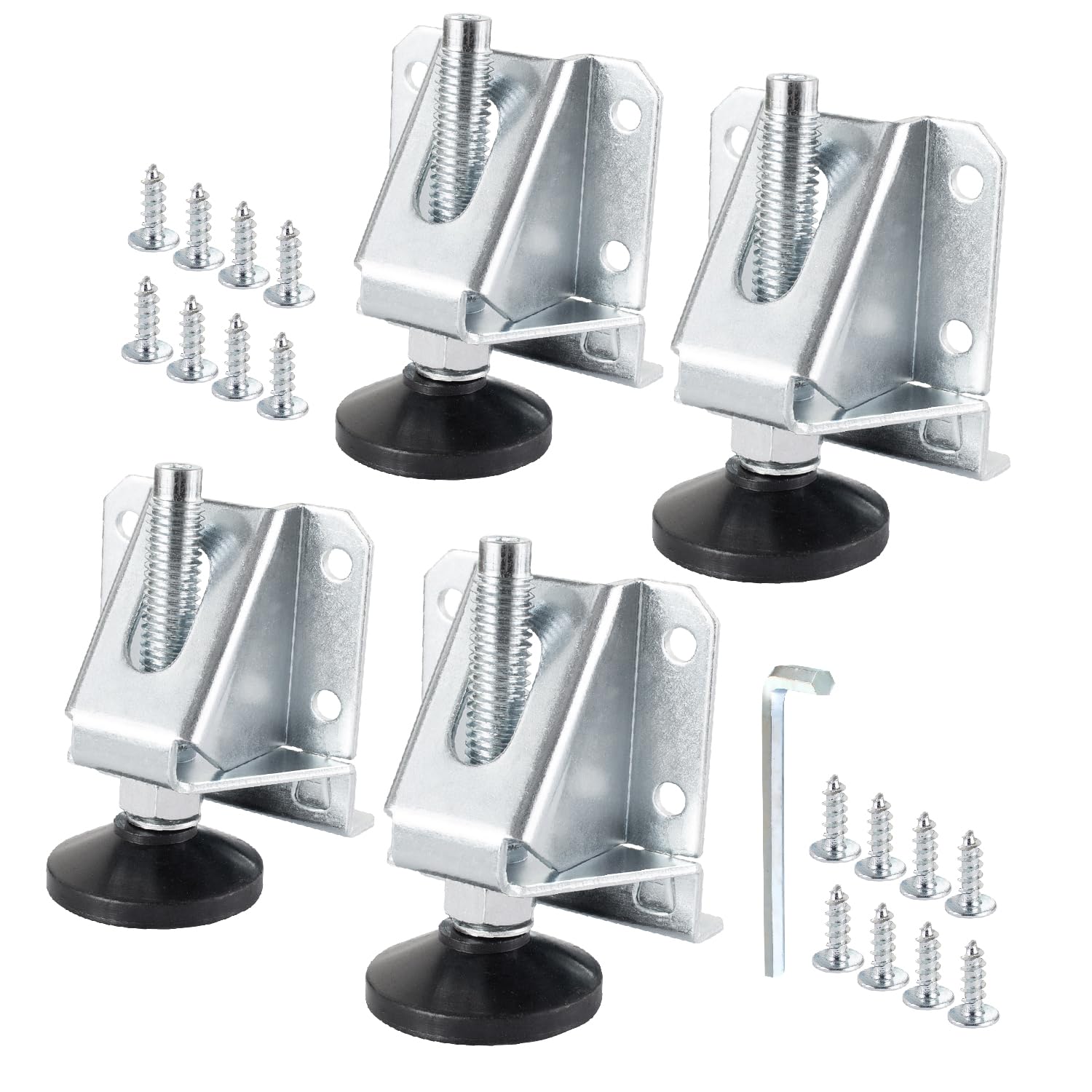 Buy POWERTEC Leveling Feet 4PK, Heavy Duty Adjustable Furniture Leg ...