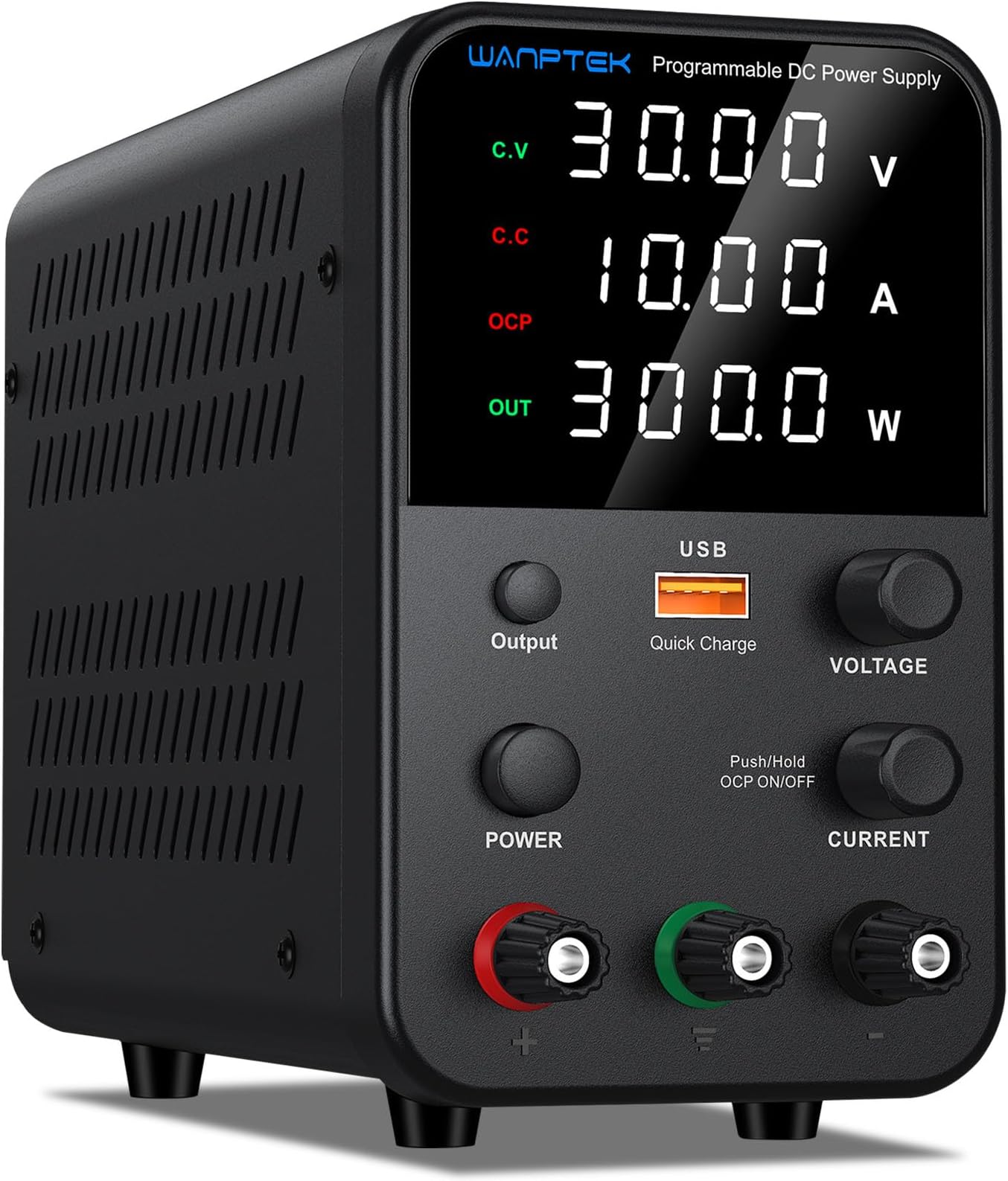 Amazon.com: WANPTEK POWER DC Power Supply Variable 30V 10A Bench Power ...