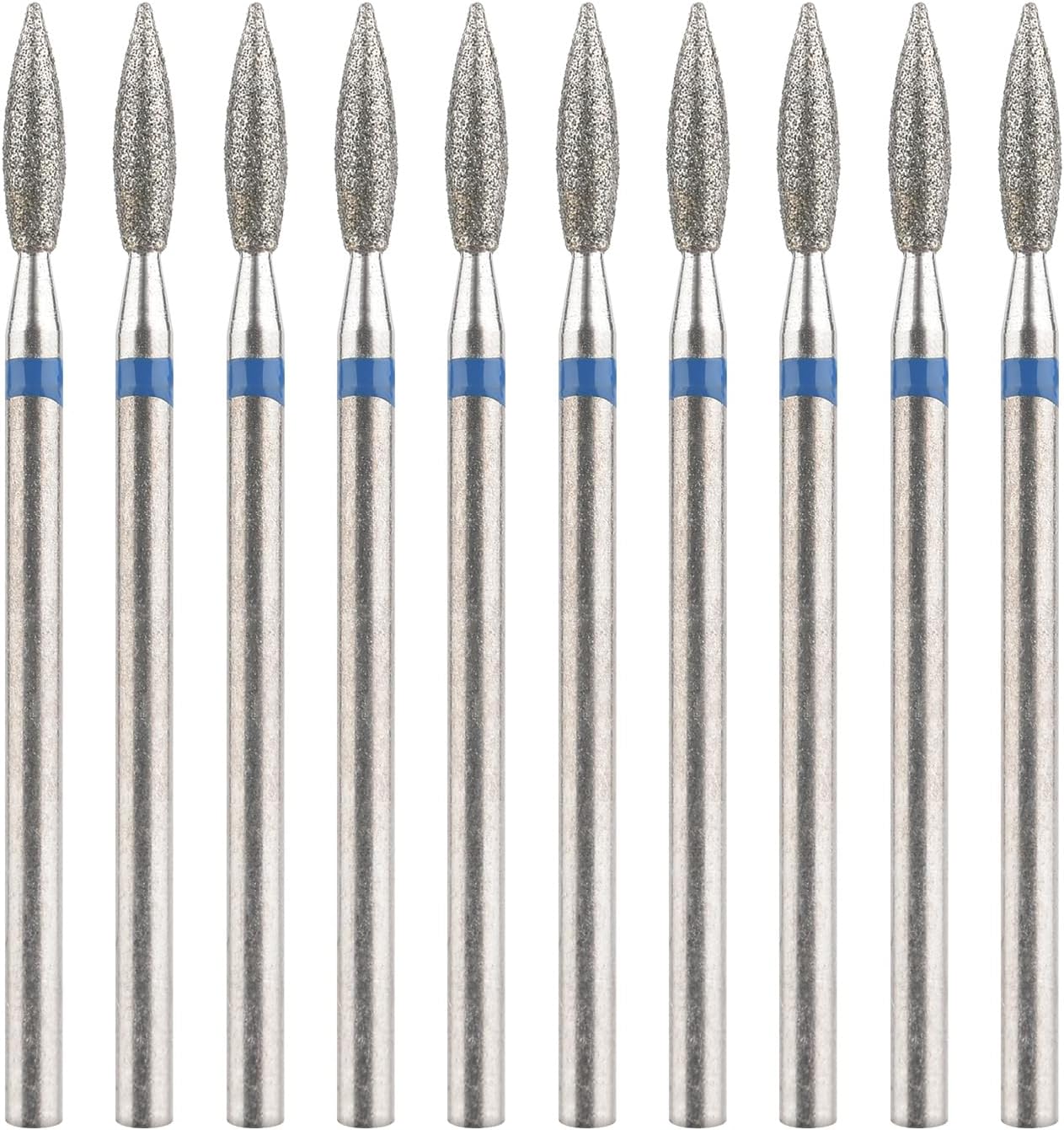 Amazon.com: ERUIKA 10pcs Diamond Flame Cuticle Drill Bits Set ...
