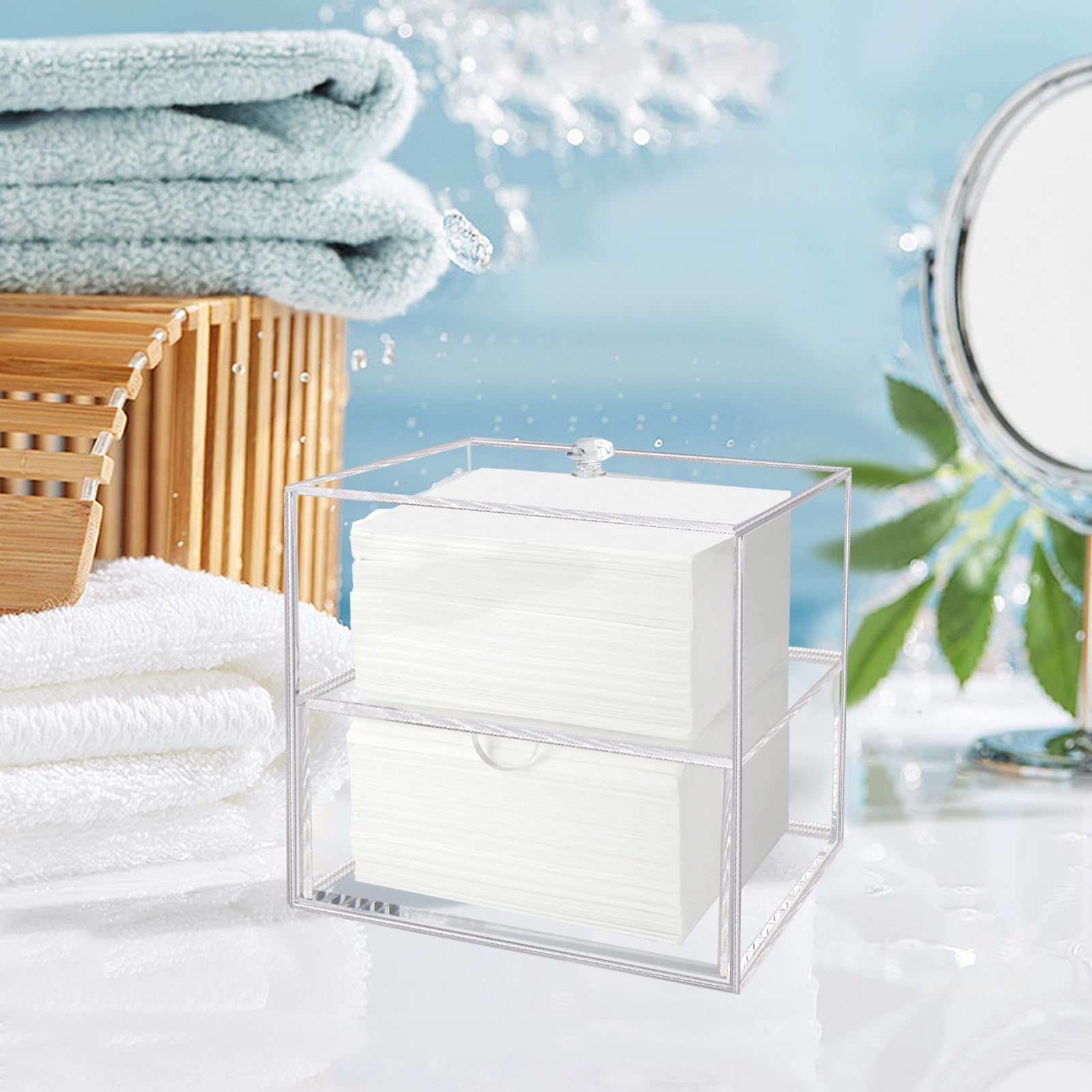 Snapklik.com : Dryer Sheet Holder, Dryer Sheets Box Container For ...