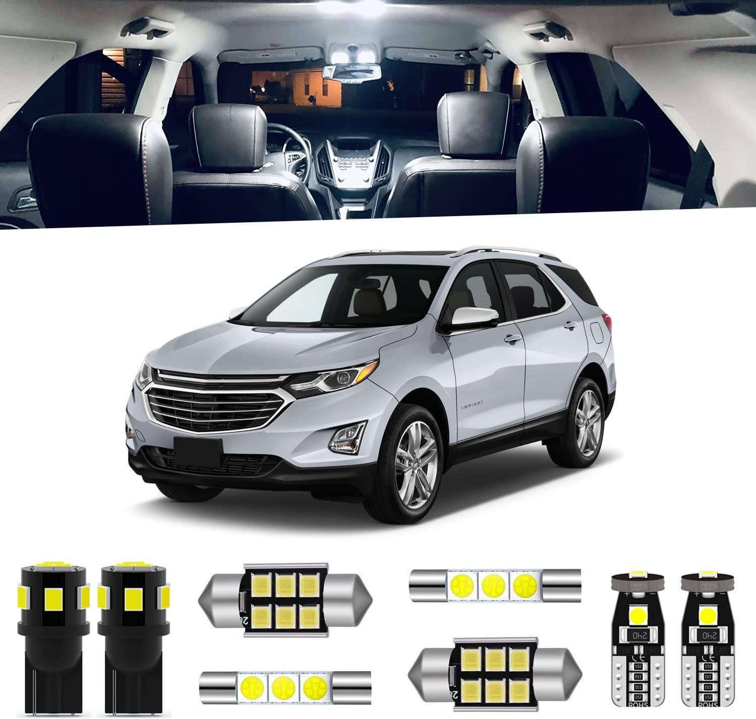 Amazon.com: ENDPAGE 11-Pieces Equinox Interior LED Light Kit for ...