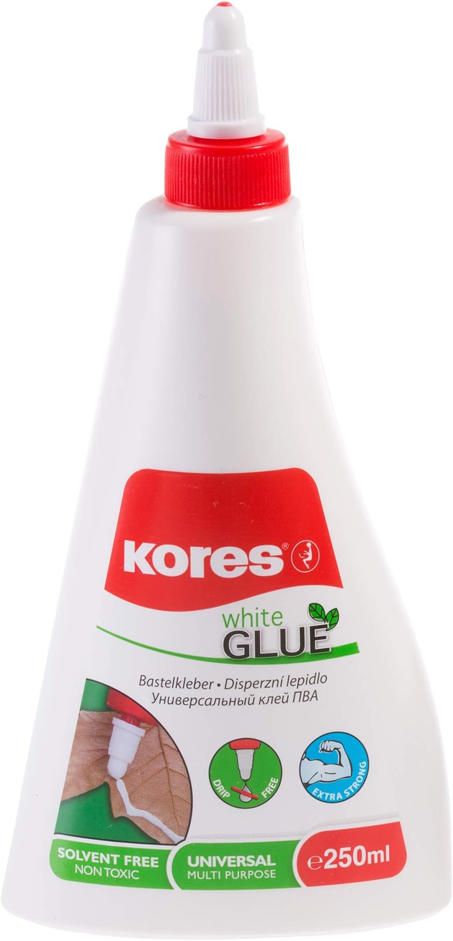 Kores - Colla Liquida PVA, Extra Forte, Sicura e Non Tossica, Lavabile ...