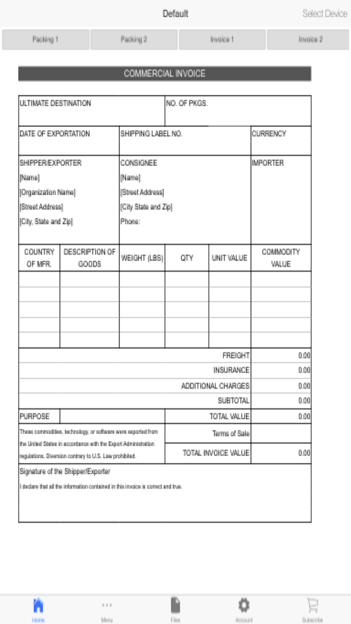 Commercial Invoice Pro - App on Amazon Appstore