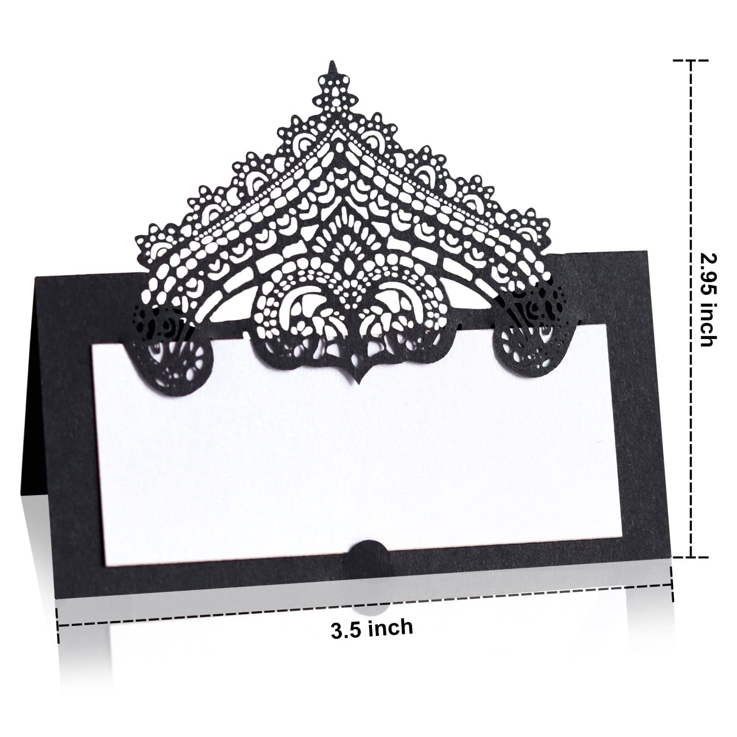 Snapklik.com : 50 Pcs Laser Cut Wedding Place Cards Tented Name Card ...