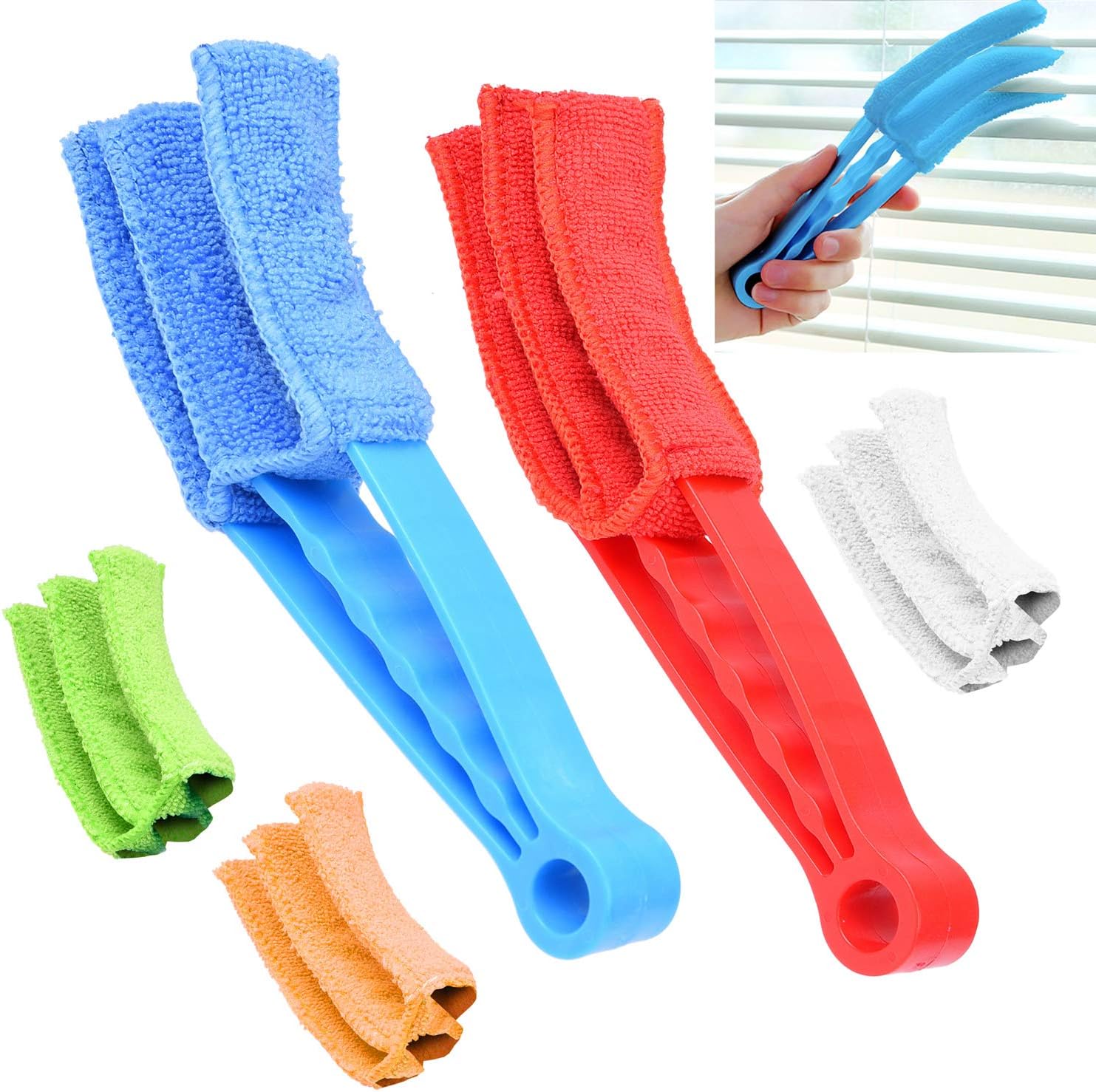 Amazon.com: Window Blind Cleaner - 2 Clamps and 5 Removable Sleeves ...