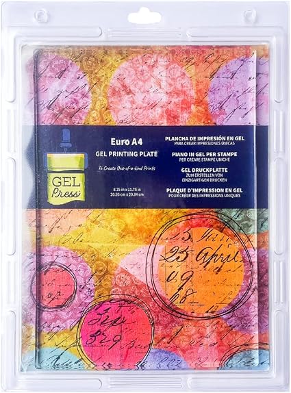 Gel Press Monoprinting Print Plate - A4 (21 X 29.7 cm) Gel Plate ...