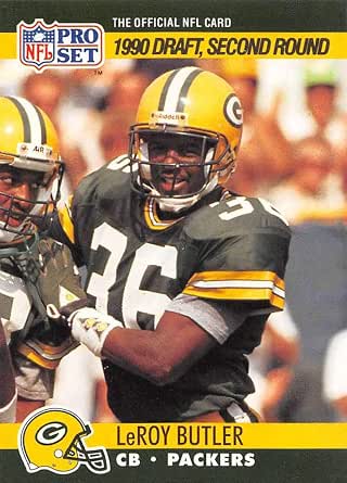 Amazon.com: 1990 Pro Set Football #717 LeRoy Butler RC Rookie Card ...