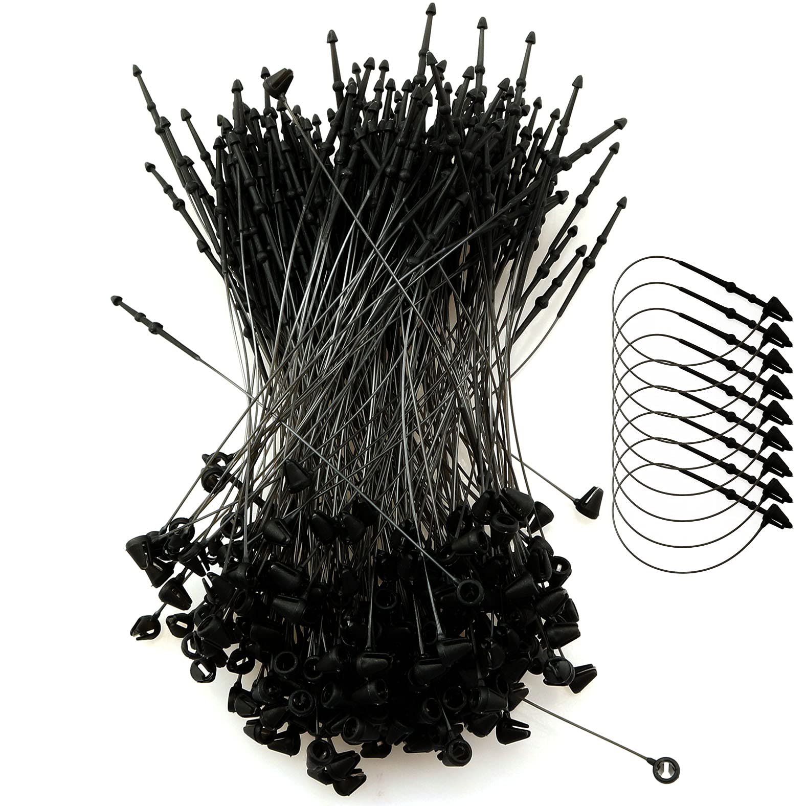 Snapklik.com : 2000PCS Plastic Fastener Hang Tag Clear Snap Lock Pin ...