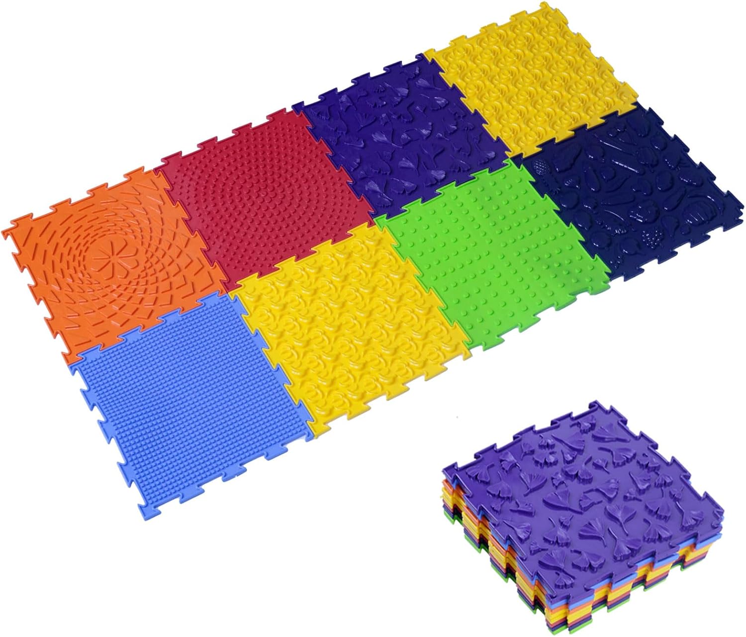 Amazon.com: AUMAYCO Sensory Mats for Autistic Children 8PCS, Fun ...
