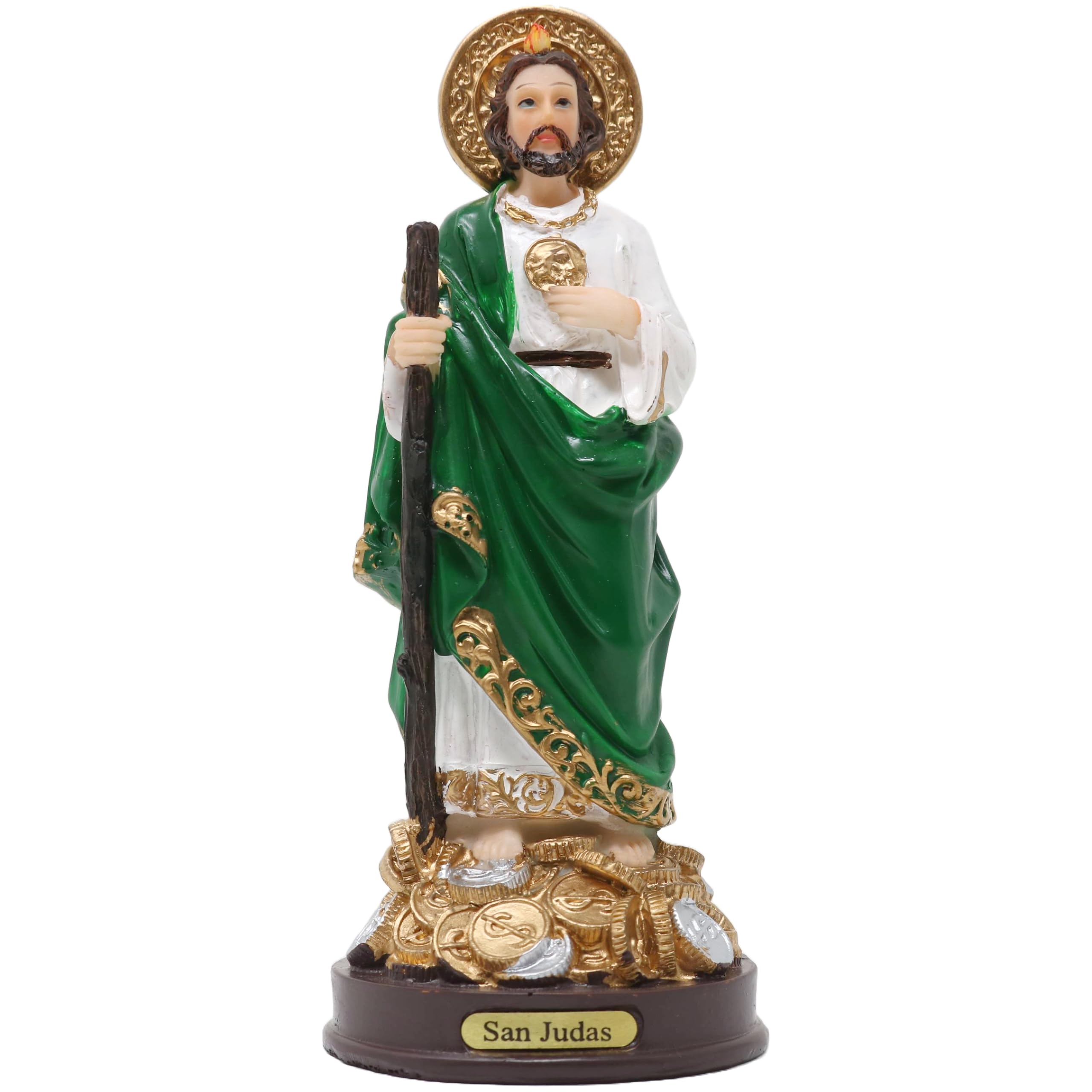 Amazon.com: San Judas Tadeo Con Monedas 7" One of The Twelve Apostles ...