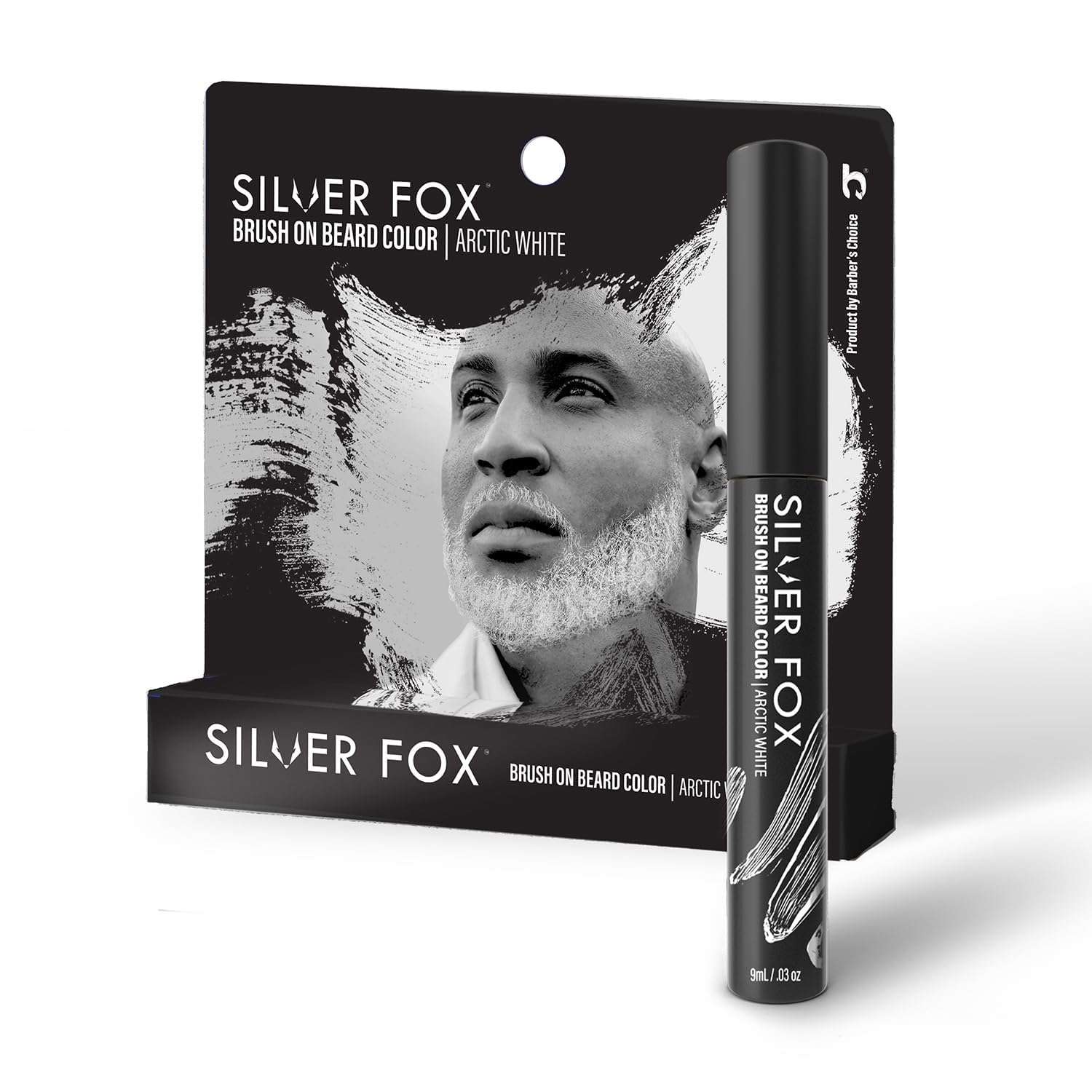 Amazon.com : Barbers Choice Silver Line, Facial Hair Brush on Temporary ...