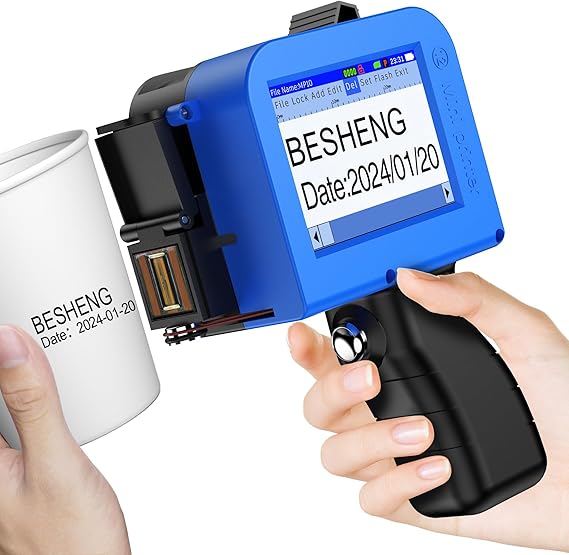 Amazon.com: Mini Handheld Inkjet Printer, Handheld Printer Portable ...