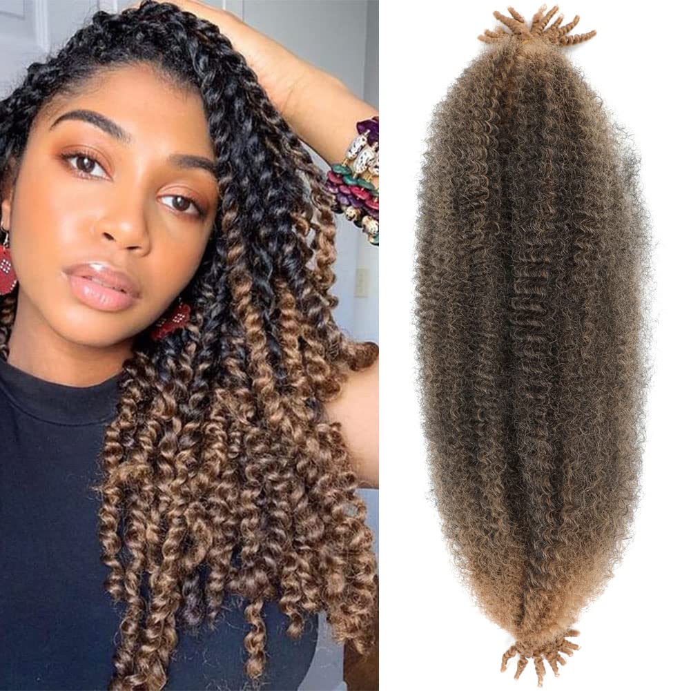 Buy Springy Afro Twist Hair 18 Inches Pre-Separated Marley Twist ...