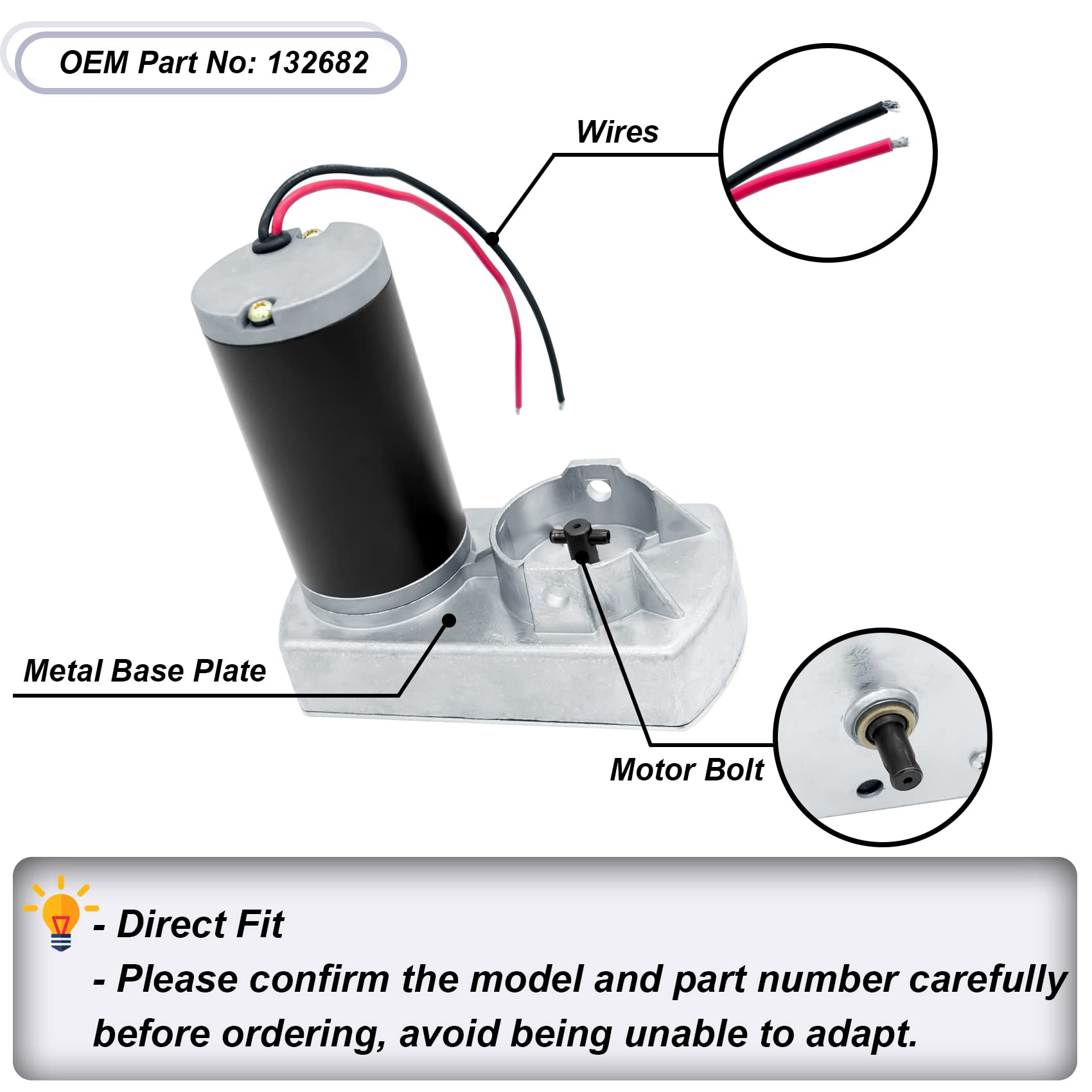 Slide Out Seals Lippert Through Frame Motor 132682, RV Actuator Slide ...