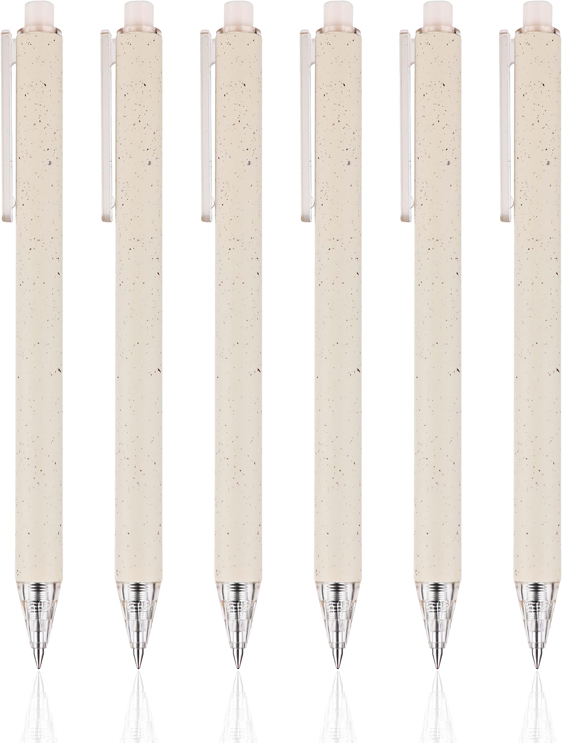 Amazon.com: ACEES Gel Pens,6Pcs 0.5mm Fine Point Black Ink Pens With ...