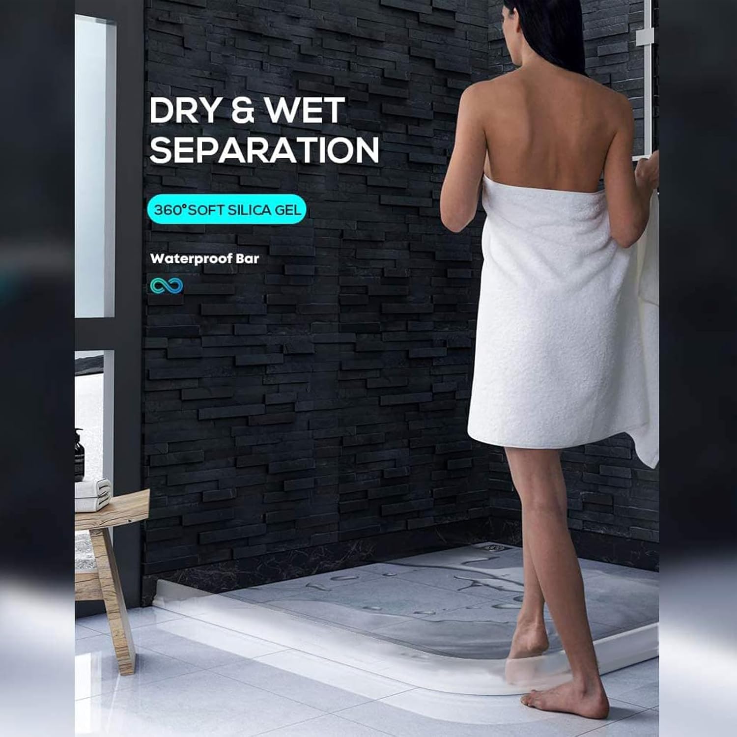 3ft/5ft/6ft/8ft10ft Collapsible Shower Threshold Water Dam Watei ...