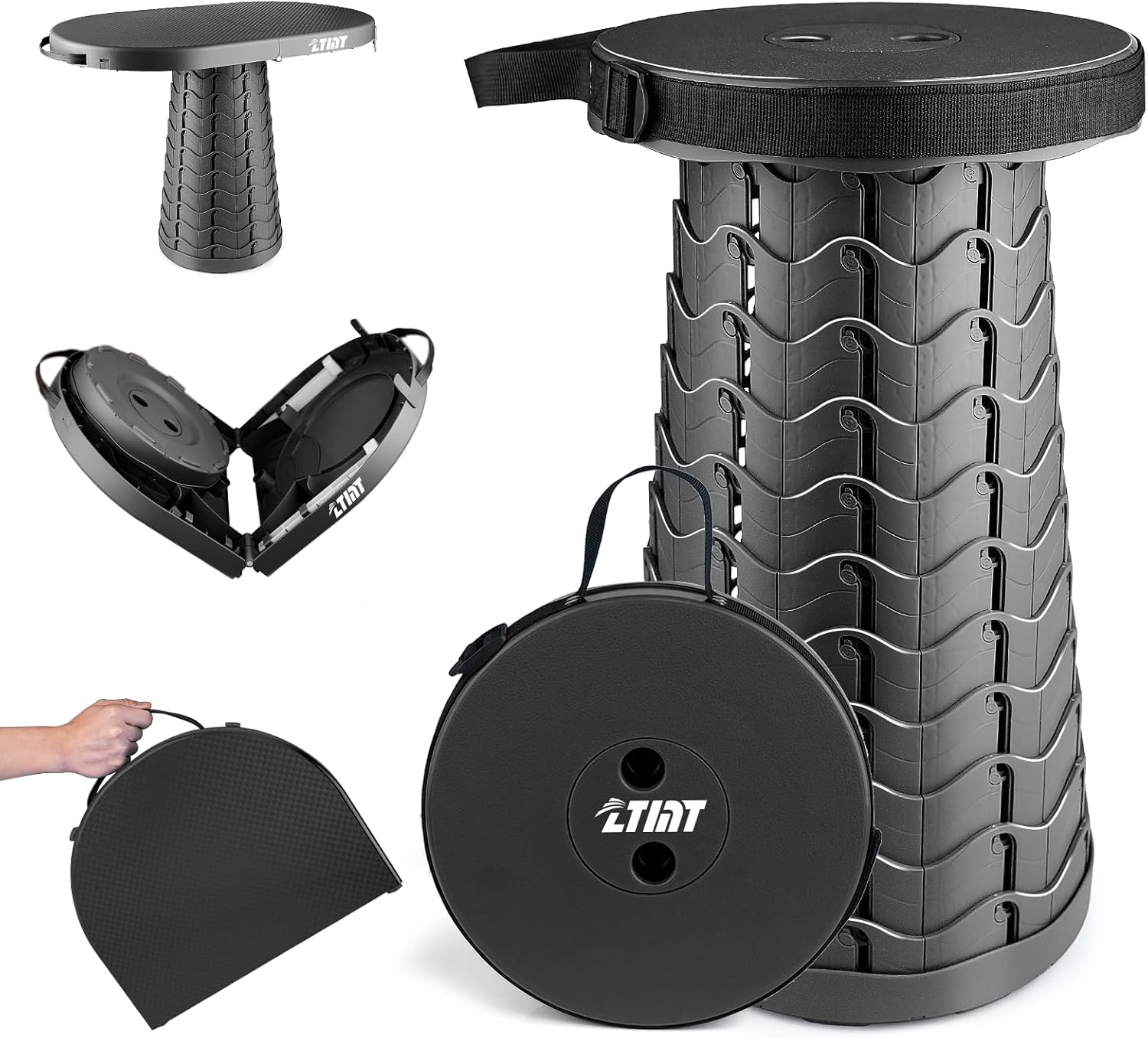 Amazon.com: ZTMT Folding Stool Upgradeable Folding Stool 440lb Load ...