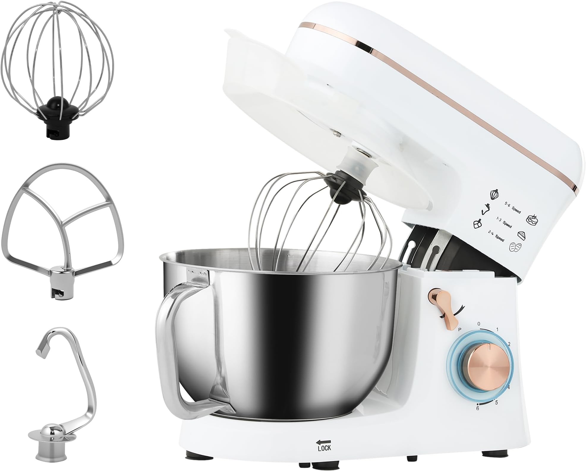 Salter Bakes Stand Mixer – Electric Baking Whisk, 10 Speeds with Pulse ...