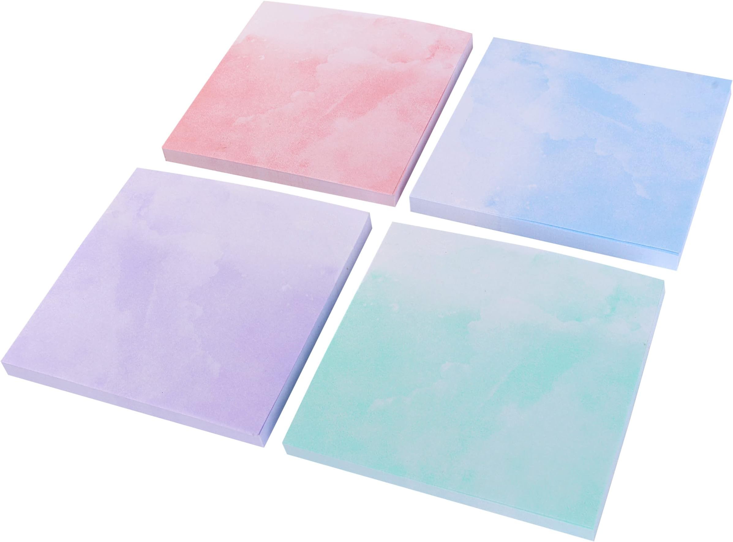 Amazon Brand – Umi Sticky Notes Pads, Memo Pads (3x3 Inches - 4 Pastel ...