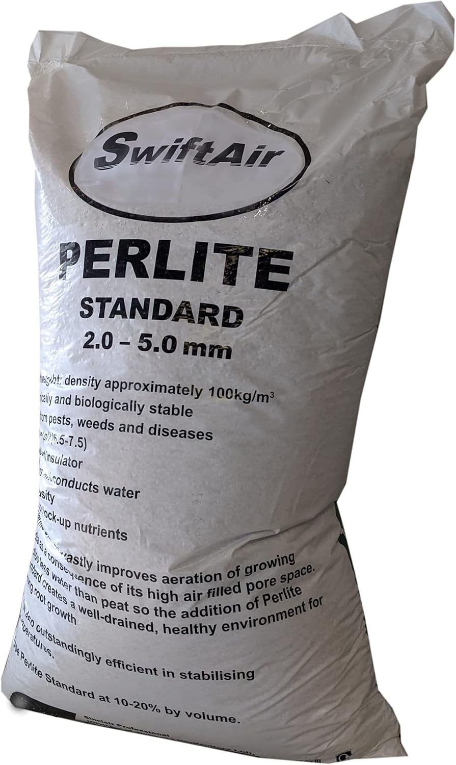 Swiftair Perlite 100L Bag for Horticultural and Organic Gardening 2-5mm ...