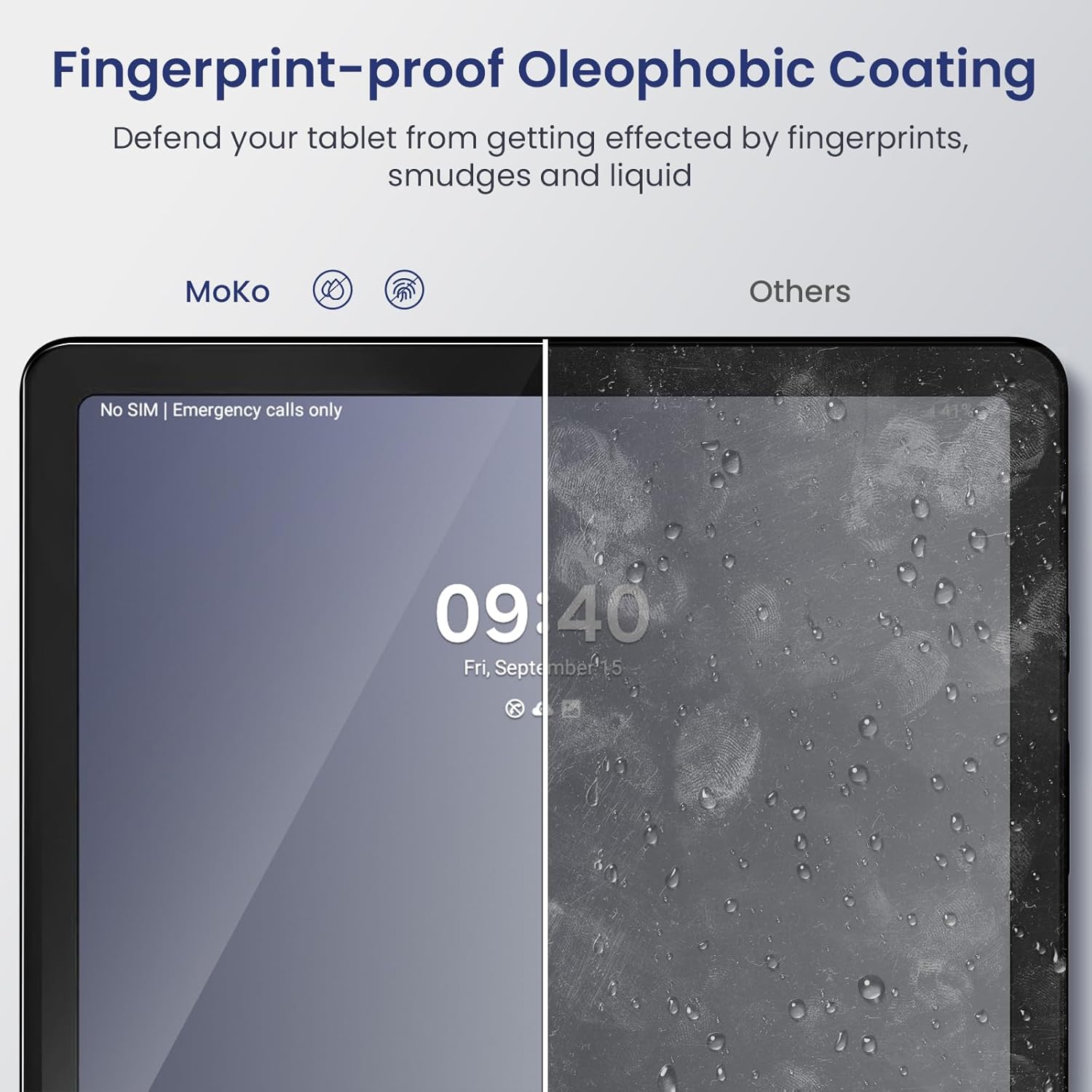 MoKo Paquete de 2 protectores de pantalla para Samsung Galaxy Tab A9 ...