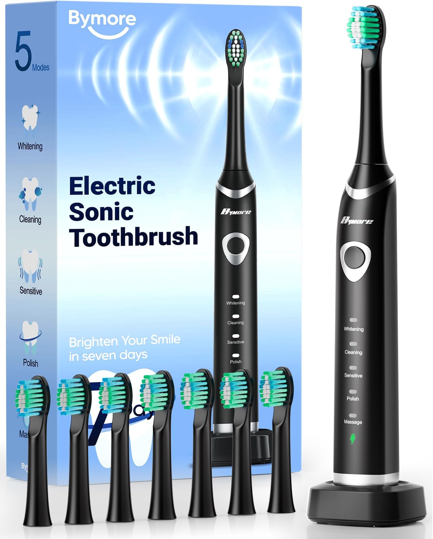 Amazon.com: TEETHEORY Rotating Electric Toothbrush for Adults with 8 ...