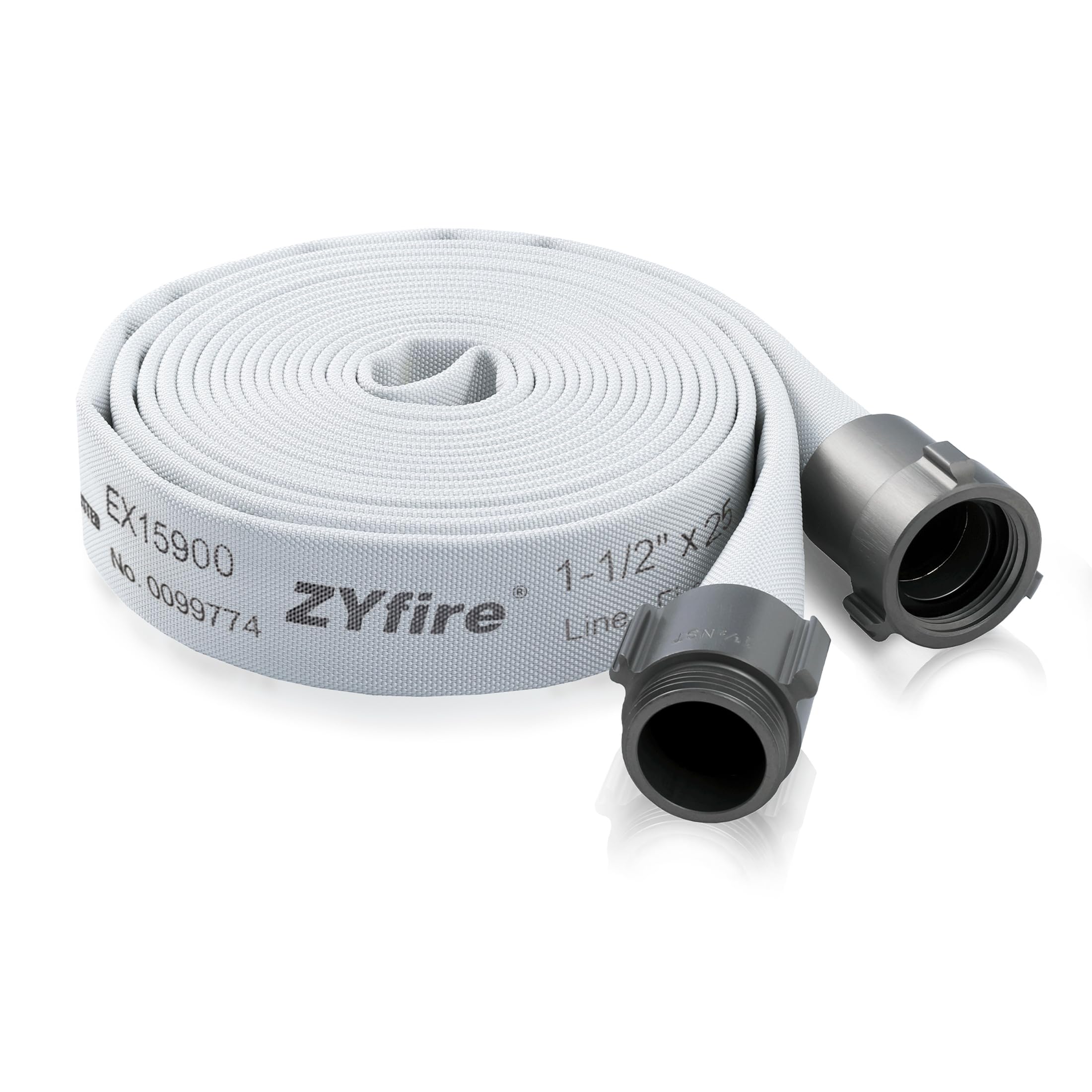 Amazon.com: ZYfire Fire Hose - 1-1/2" ID x 25 FT Single Jacket EPDM ...