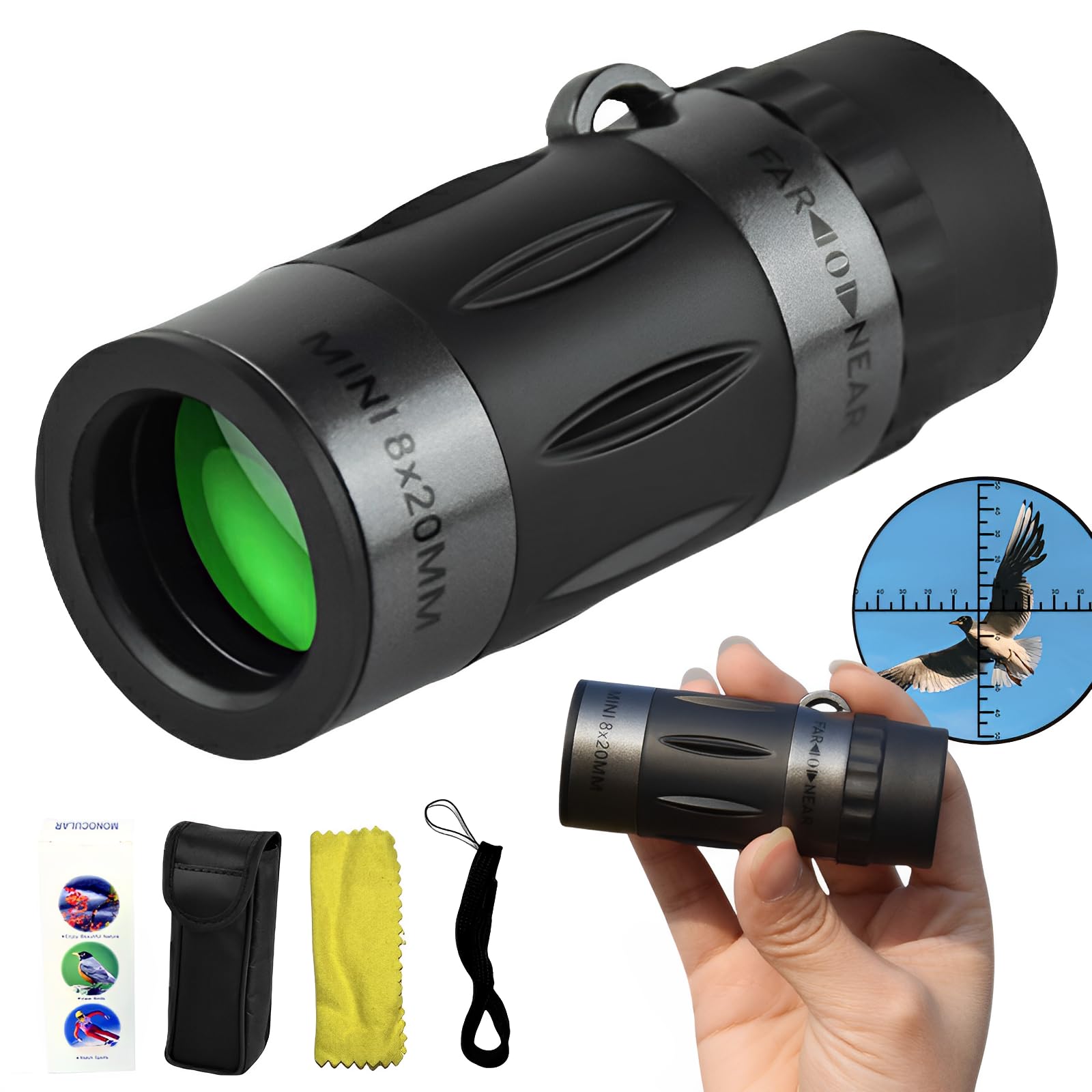 Amazon.com : BAK-4 Prism 8X20 Monocular Telescope, Compact Telescope ...