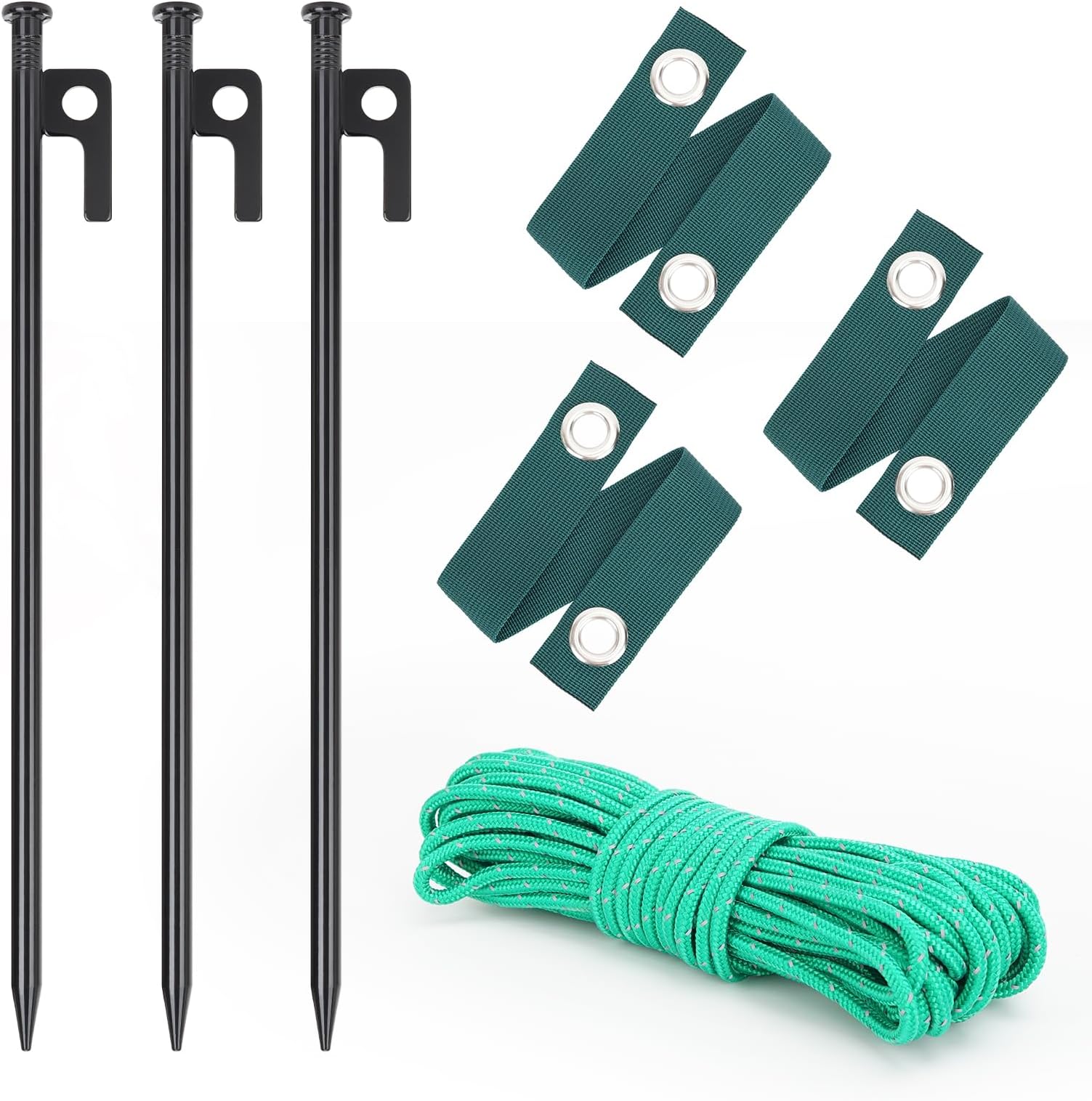 Amazon.com : ANCOUUIN 48 Pcs Tree Stake Kit - Heavy Duty Steel Tree ...