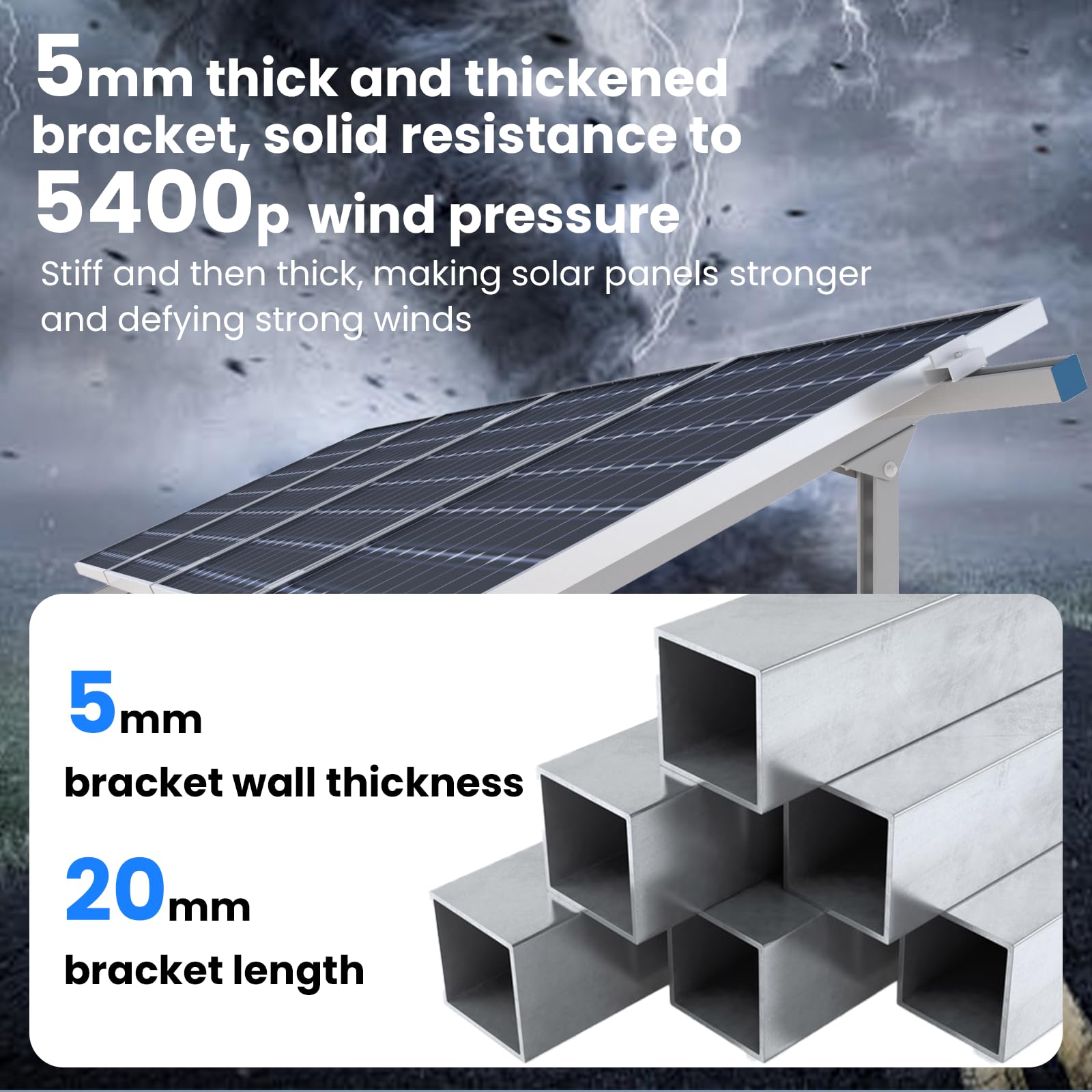 Snapklik.com : Solar Panel Mount Brackets,Adjustable Multi-Pieces Solar ...