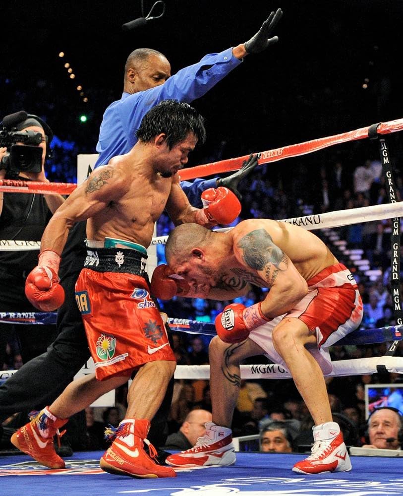 Amazon.com: Pac-Man Manny Pacquiao vs. Miguel Cotto KO 8x10 Photo ...
