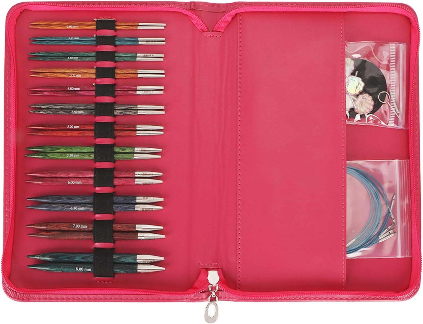 Kit de Agujas de Tejer Circulares, Juego de Ganchos de Ganchillo Juego ...