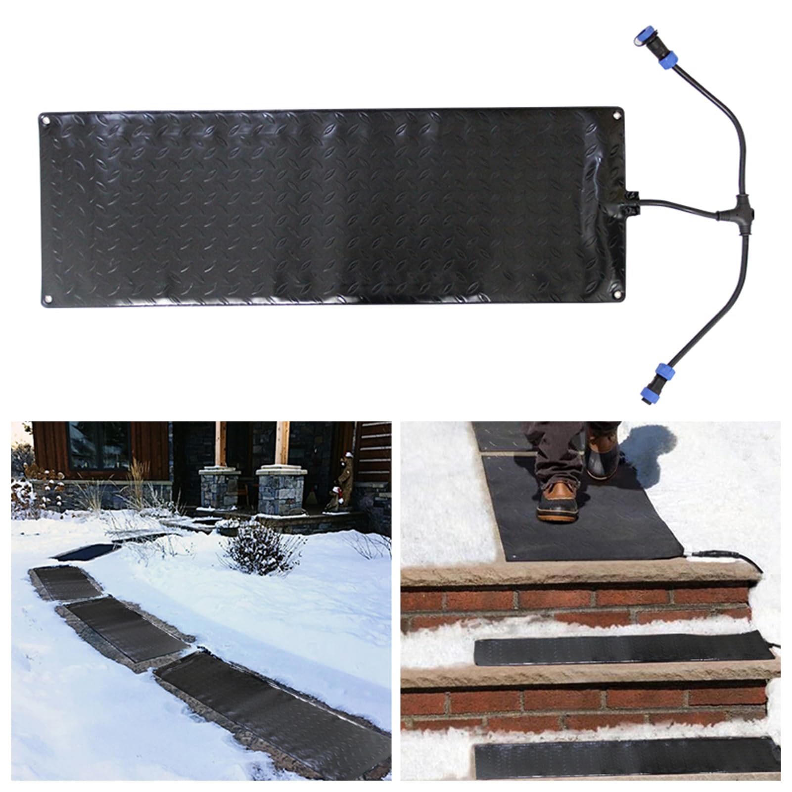 Amazon.com : Walbest Snow Melting Mats Outdoor, 20” x 60” Heated Floor ...