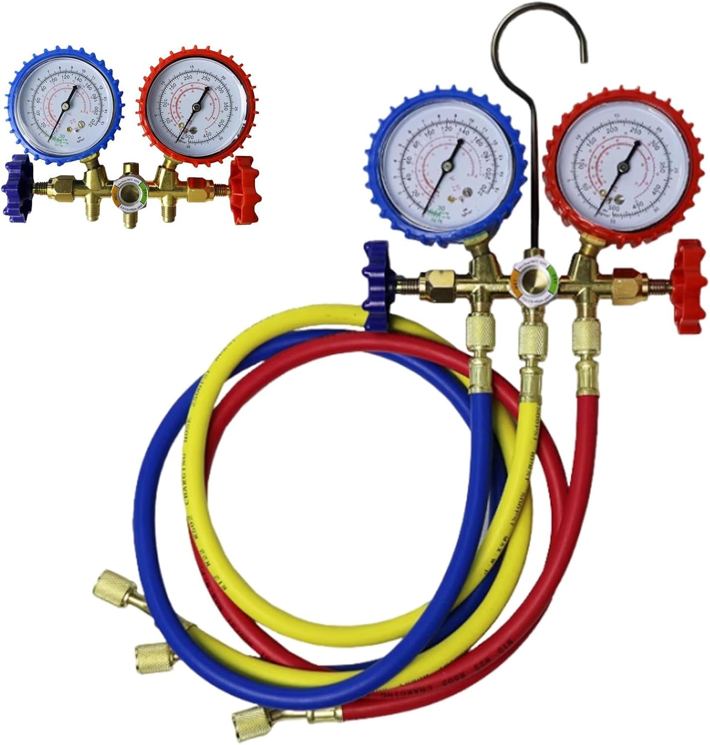Amazon.com: Ac Cooling Manifold Gauge - Ac Manifold Gauge Set, Automotive Refrigerant Gauge ...