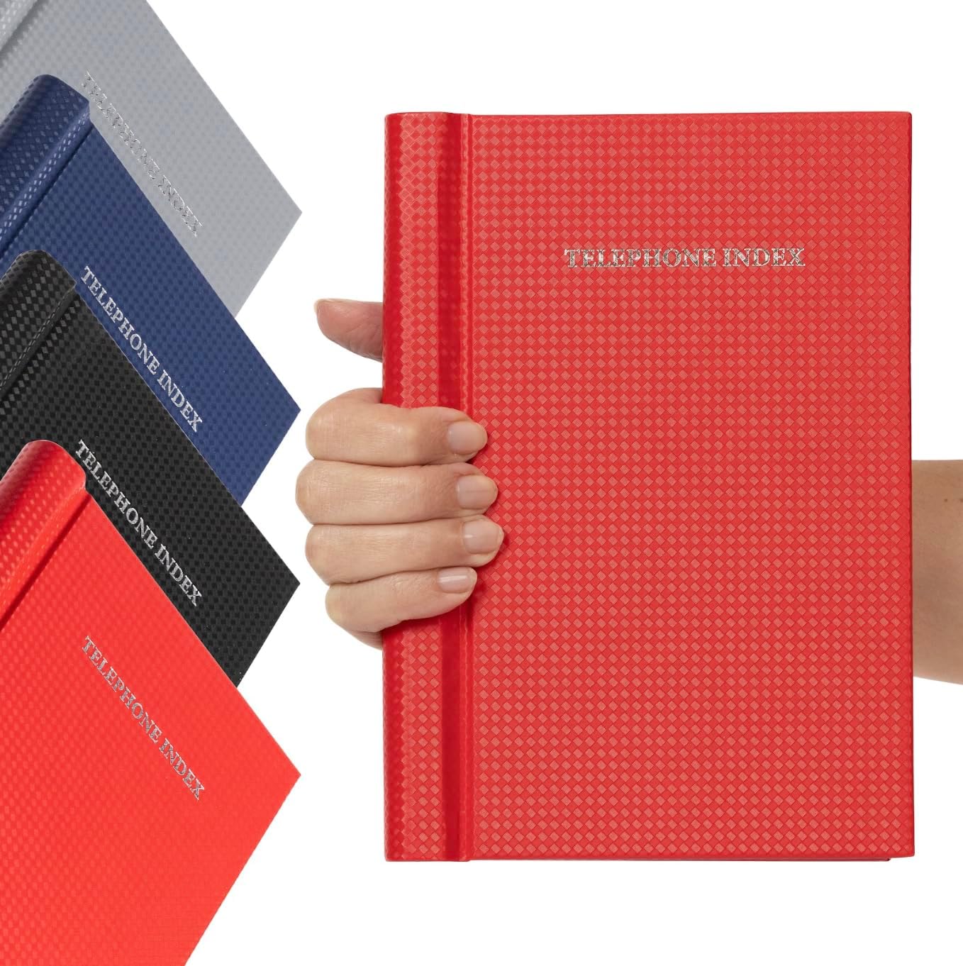 Telephone Address Book A-Z Index Hard Back Cover A5 Address Book Spiral ...