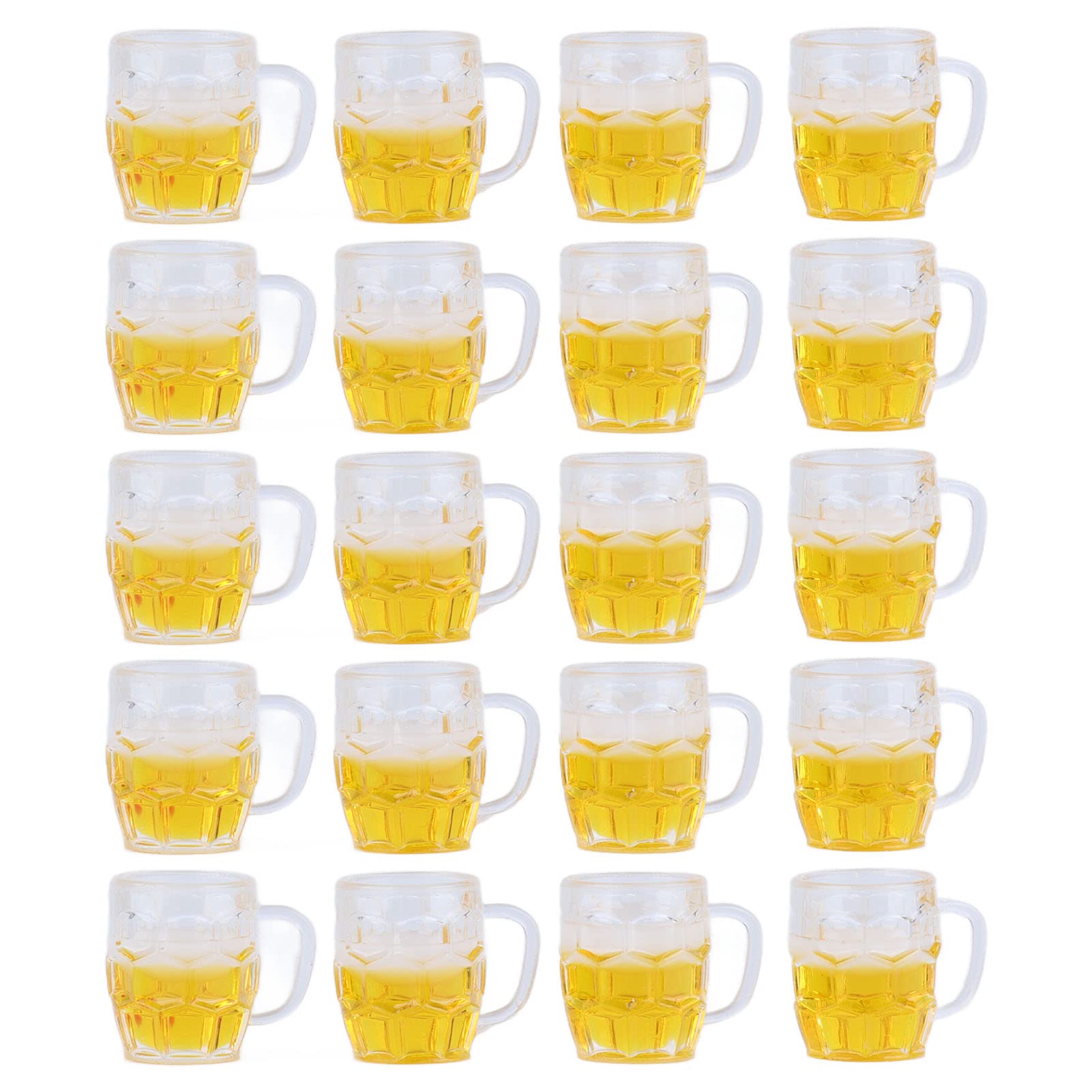 Amazon.com: 20 Pcs Mini Beer Cups Model Simulation Beer Mugs with ...